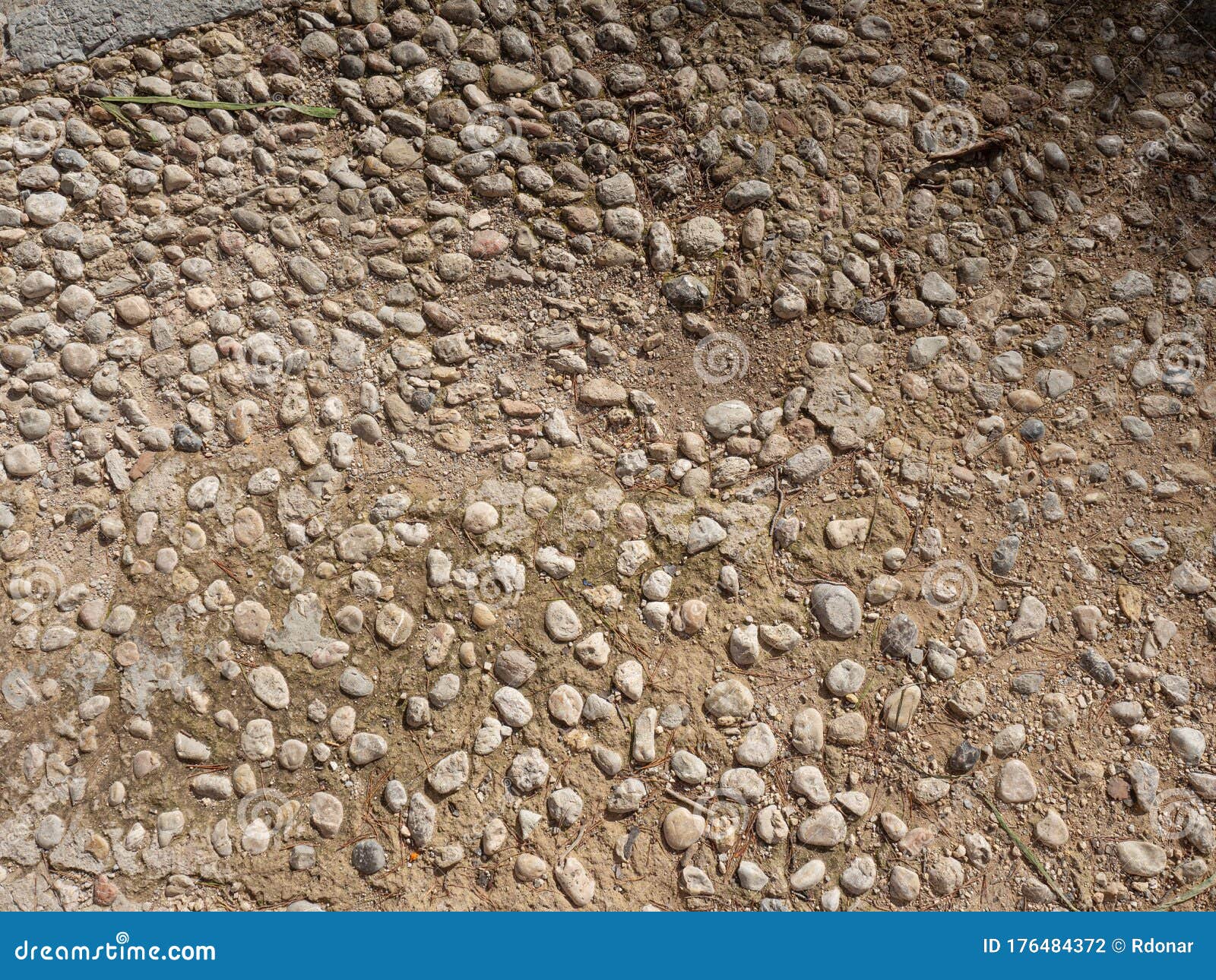 Detail of Rounded Stones Set into Original Pavement Stock Photo - Image ...