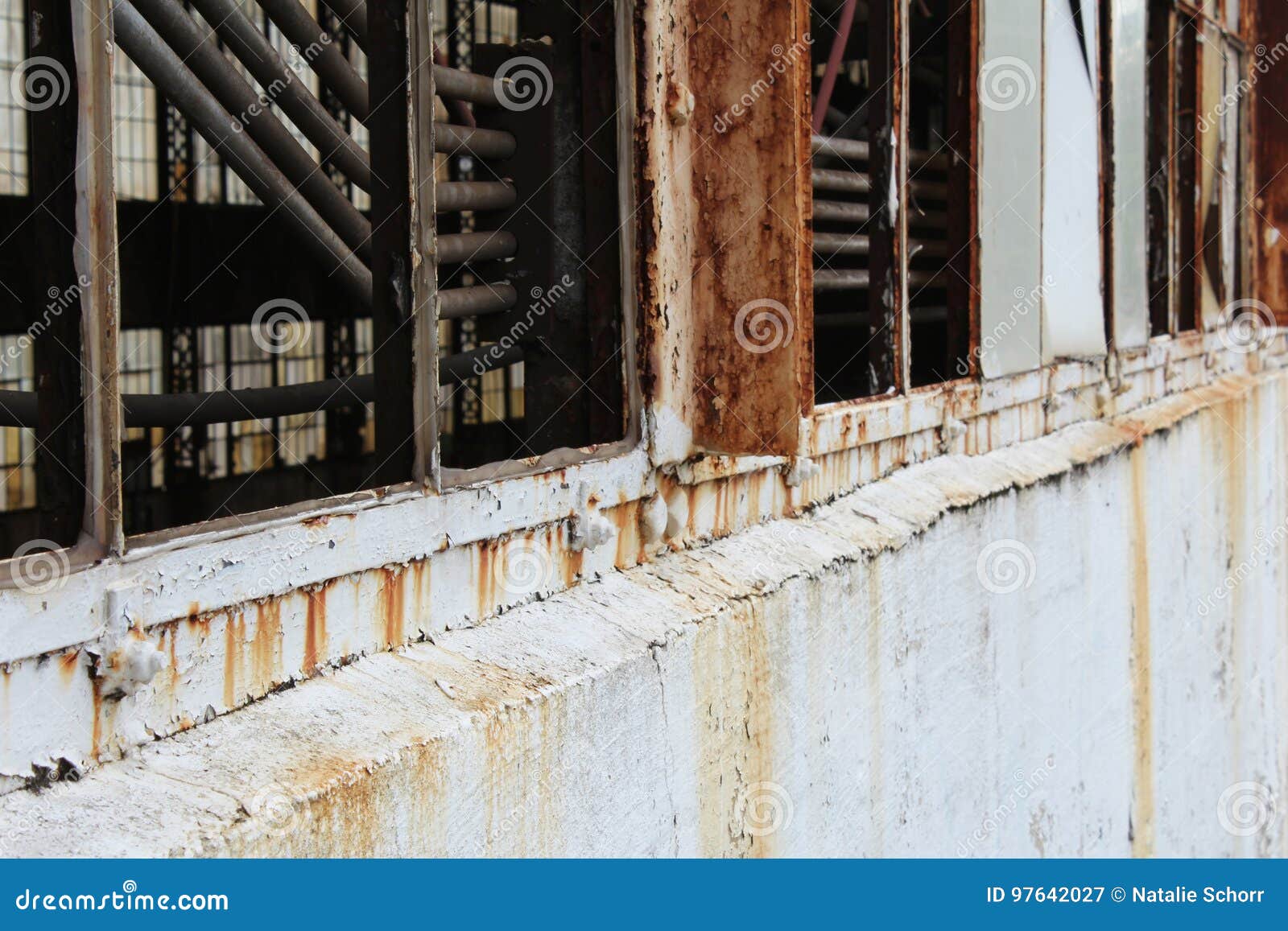 Detail of Rusted Window Frames Stock Image - Image of exterior, decay ...