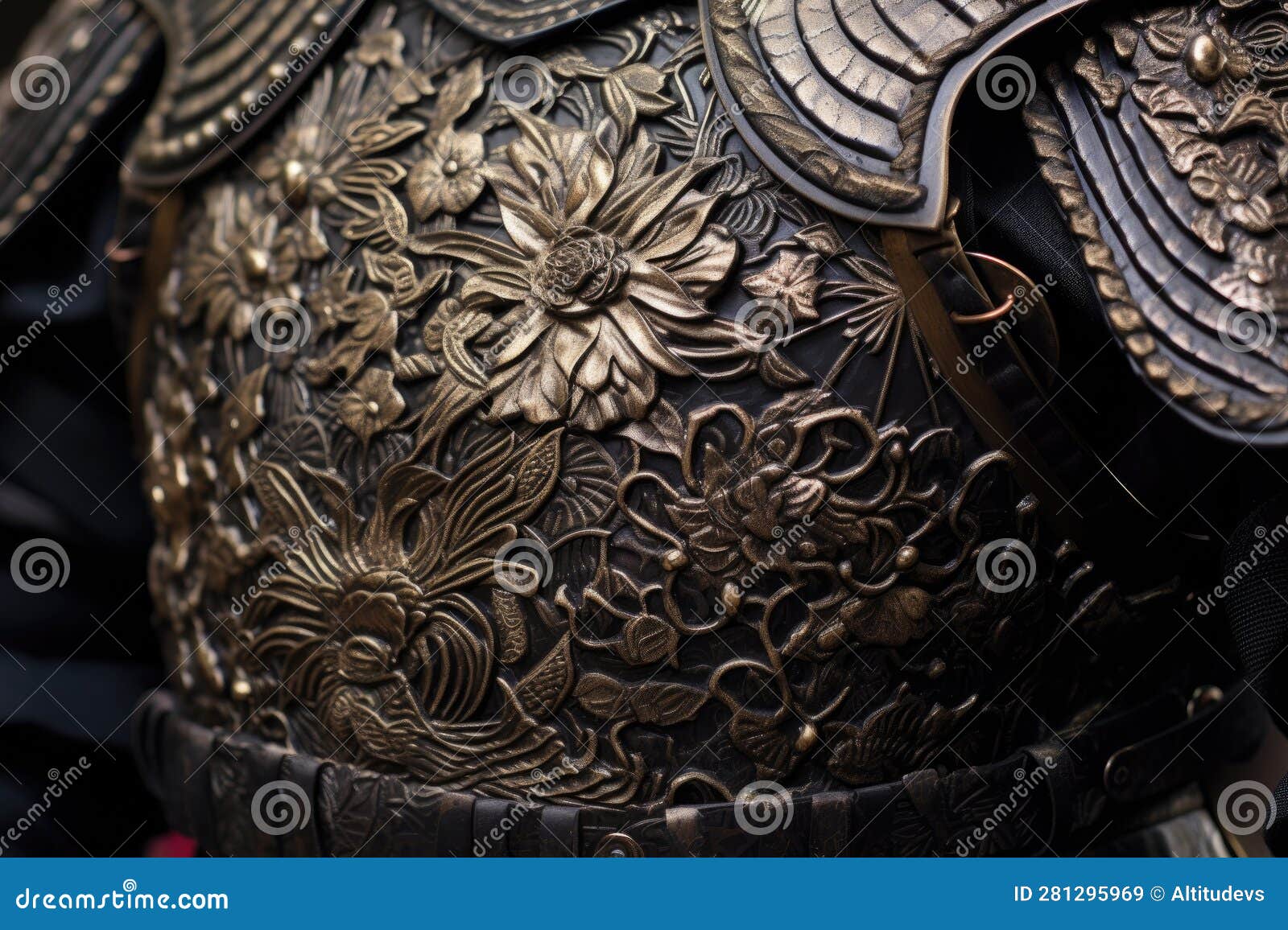 Detail Of Samurai Armors Intricate Patterns Royalty-Free Stock Image ...
