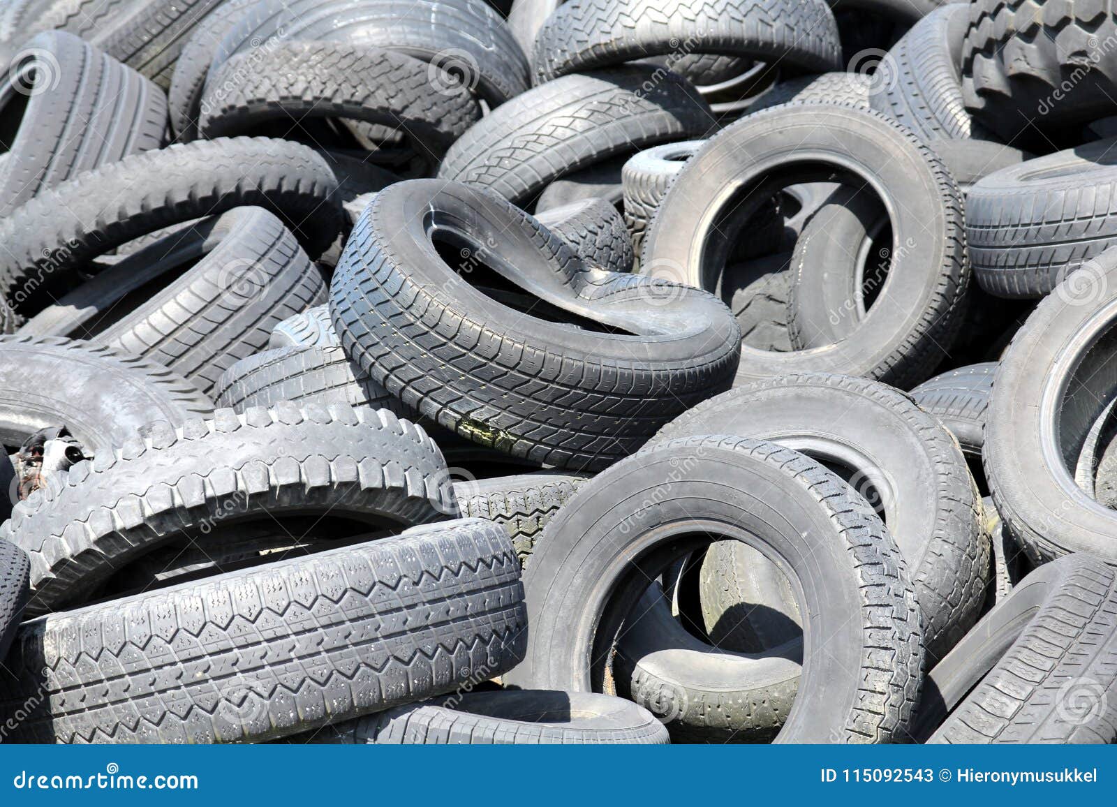 Scrap tire dump stock image. Image of tires, pattern - 115092543