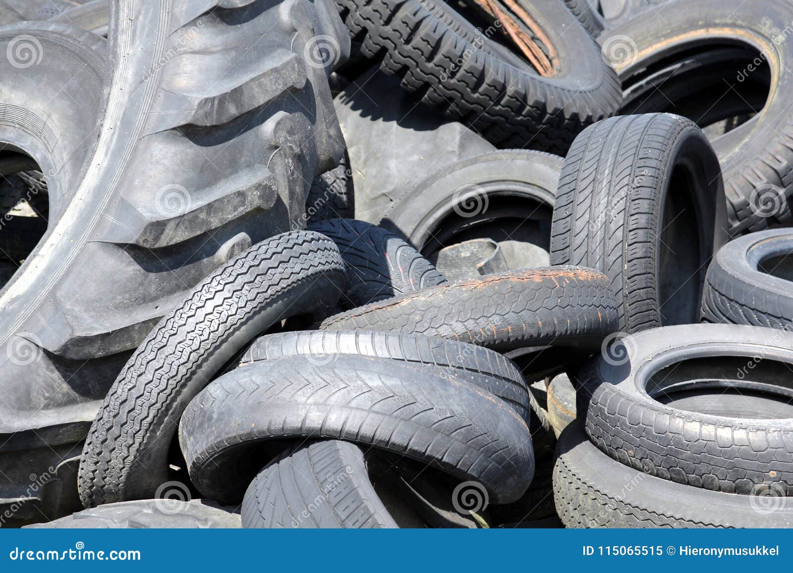 Scrap tyre dump stock image. Image of stack, types, tyre - 115065515