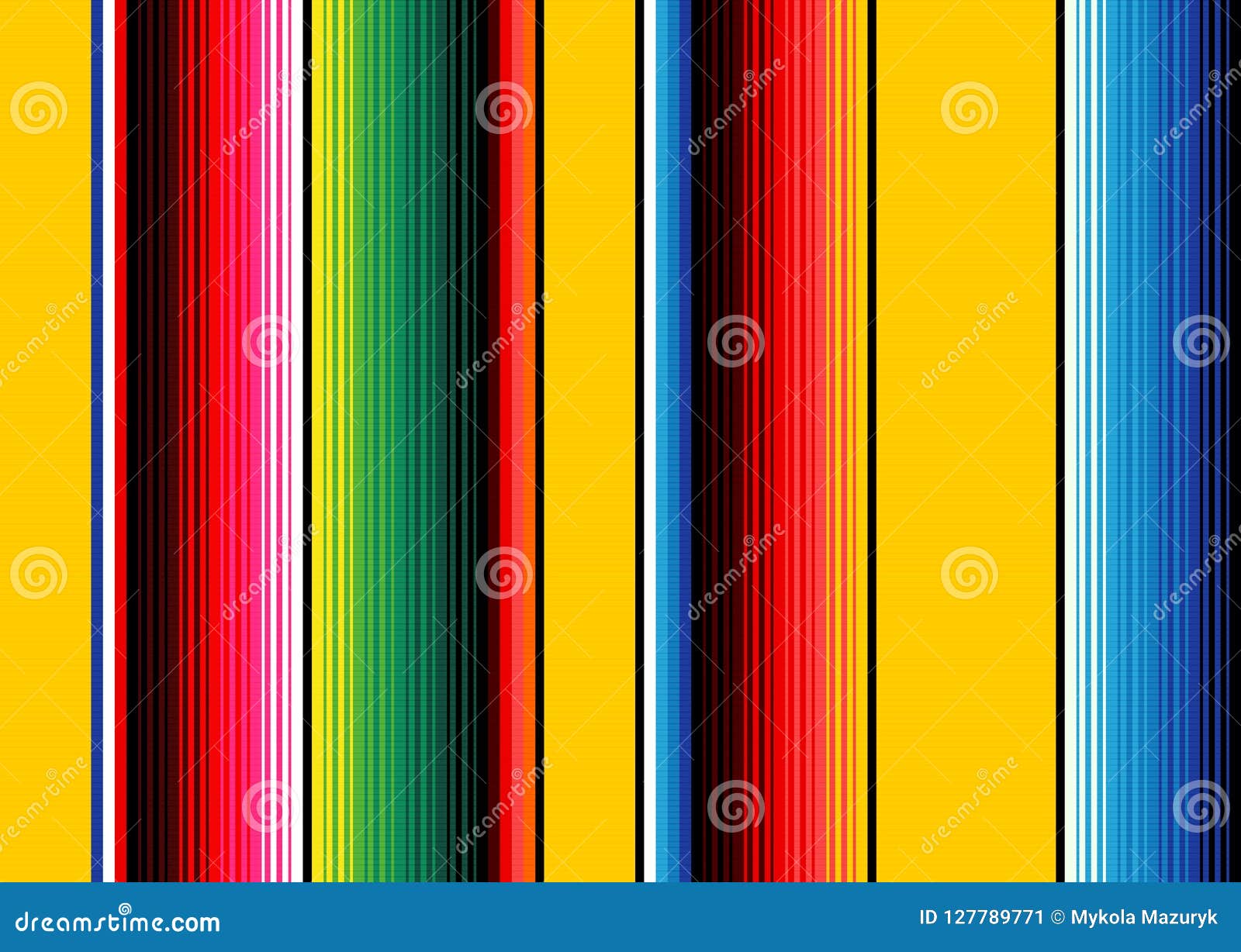 Mexican Rug Pattern. Serape Stripes Vector Stock Vector - Illustration ...