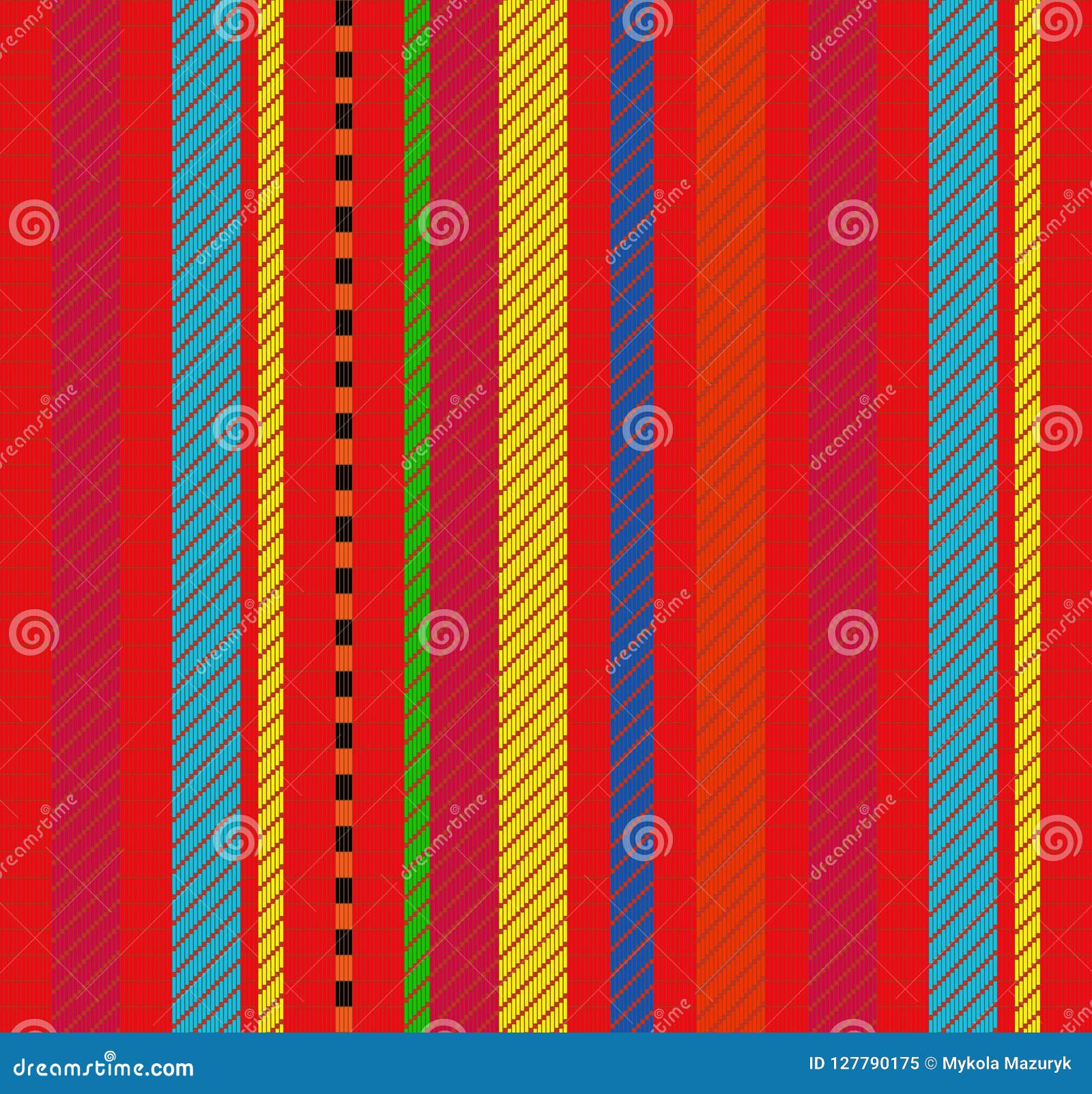 Mexican Rug Pattern. Serape Stripes Vector Stock Vector - Illustration ...