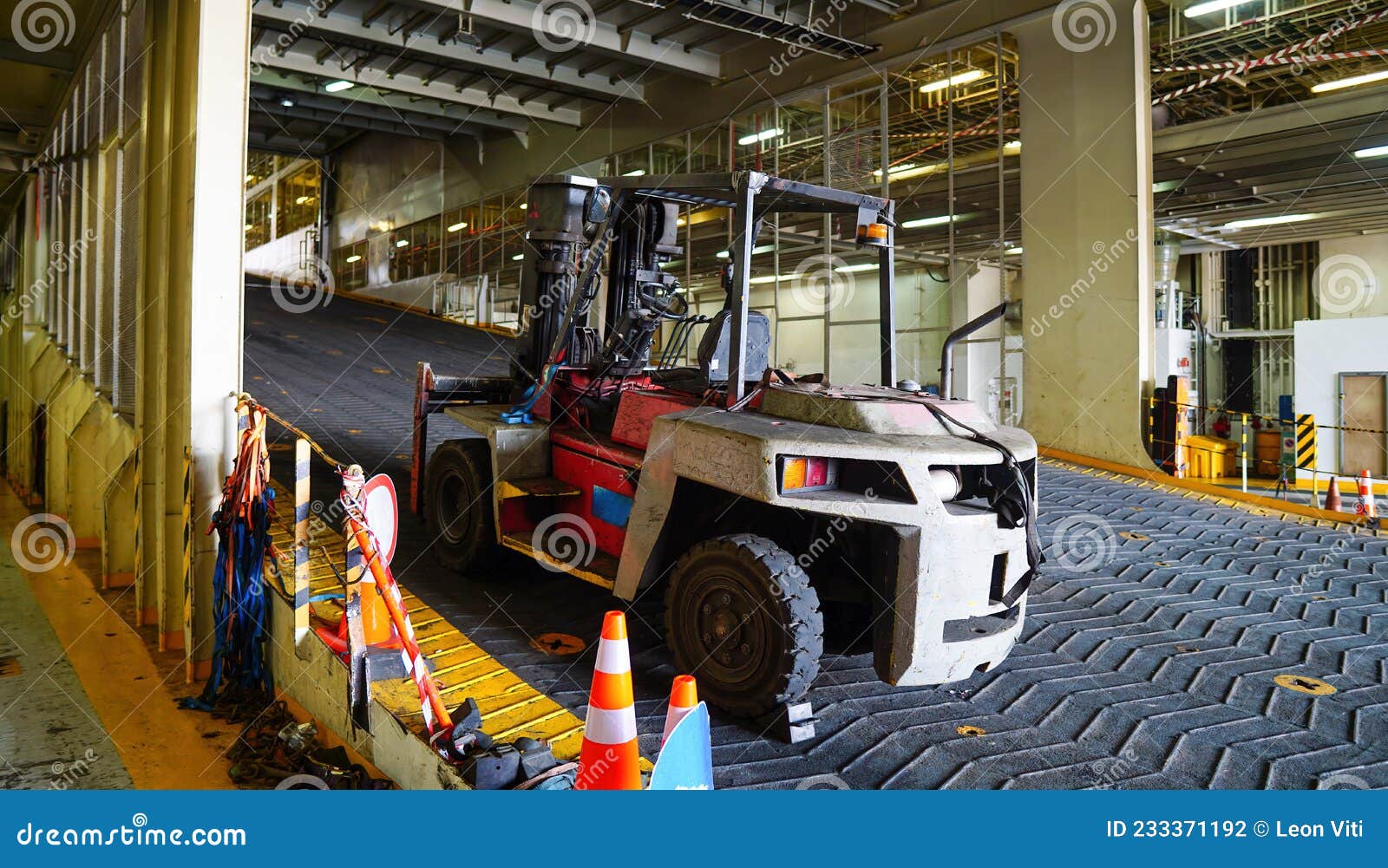 Inside A Big Roro Ship During Maintanance Royalty-Free Stock Image ...