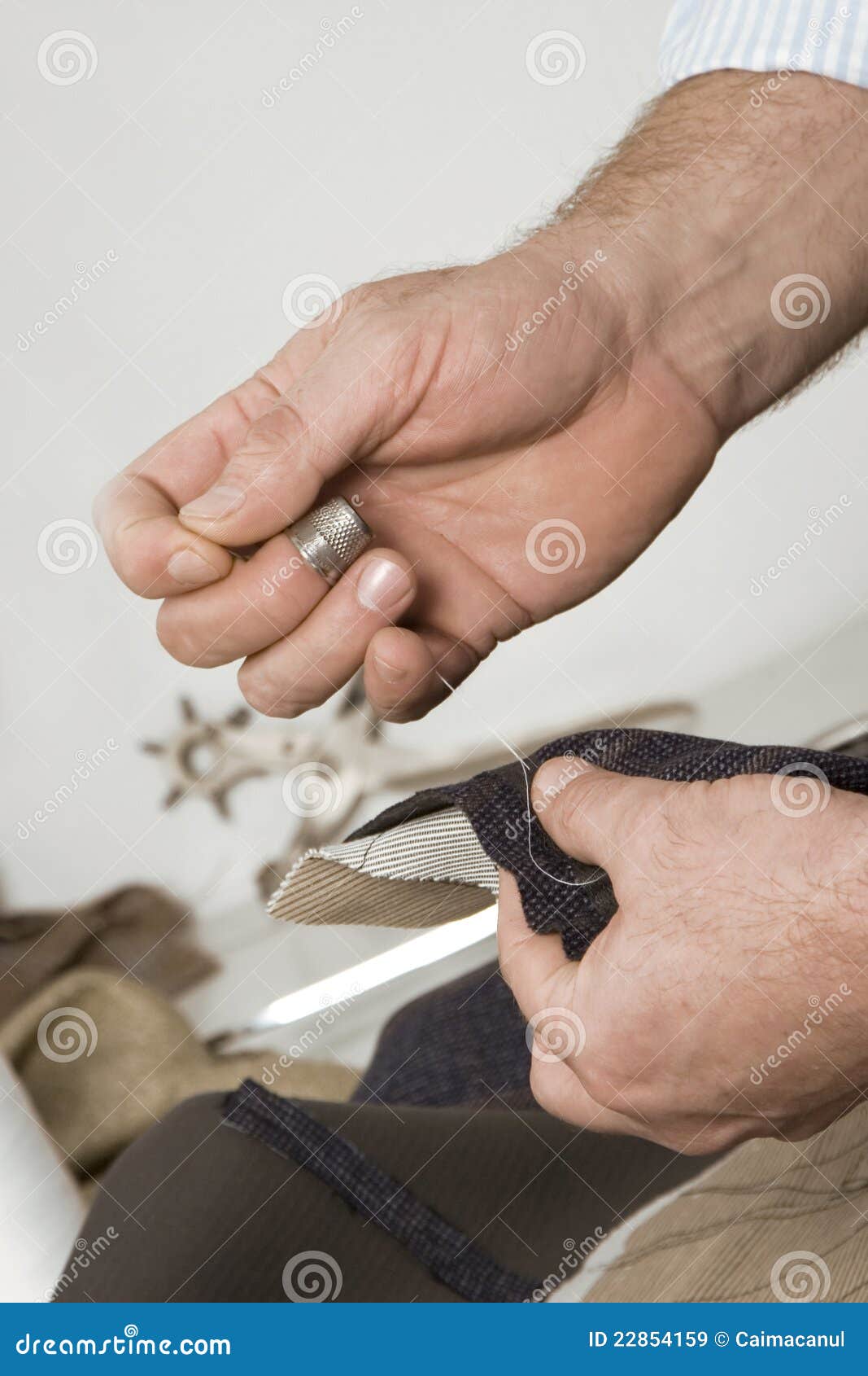 Detail of sewing hand stock image. Image of occupation - 22854159