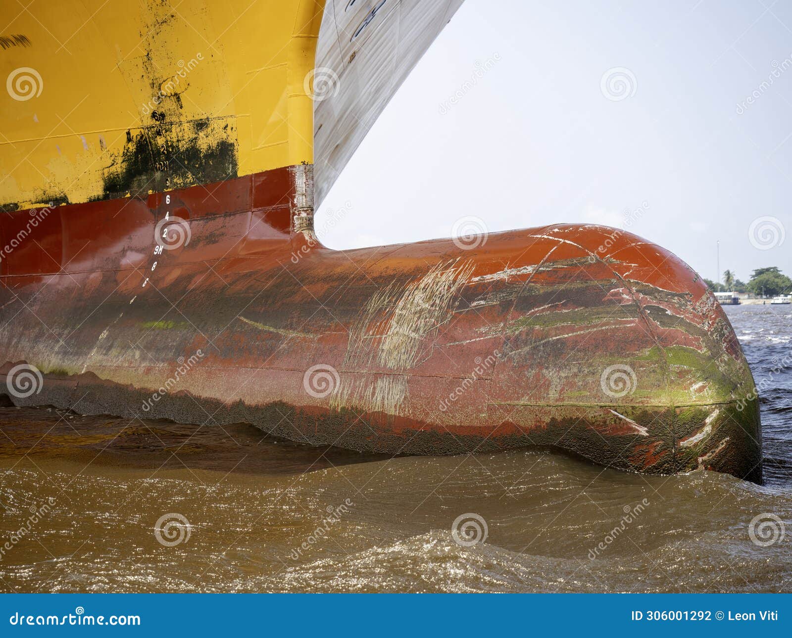 Detail of Ship Bulb in Lagos Harbour Stock Photo - Image of bubble ...