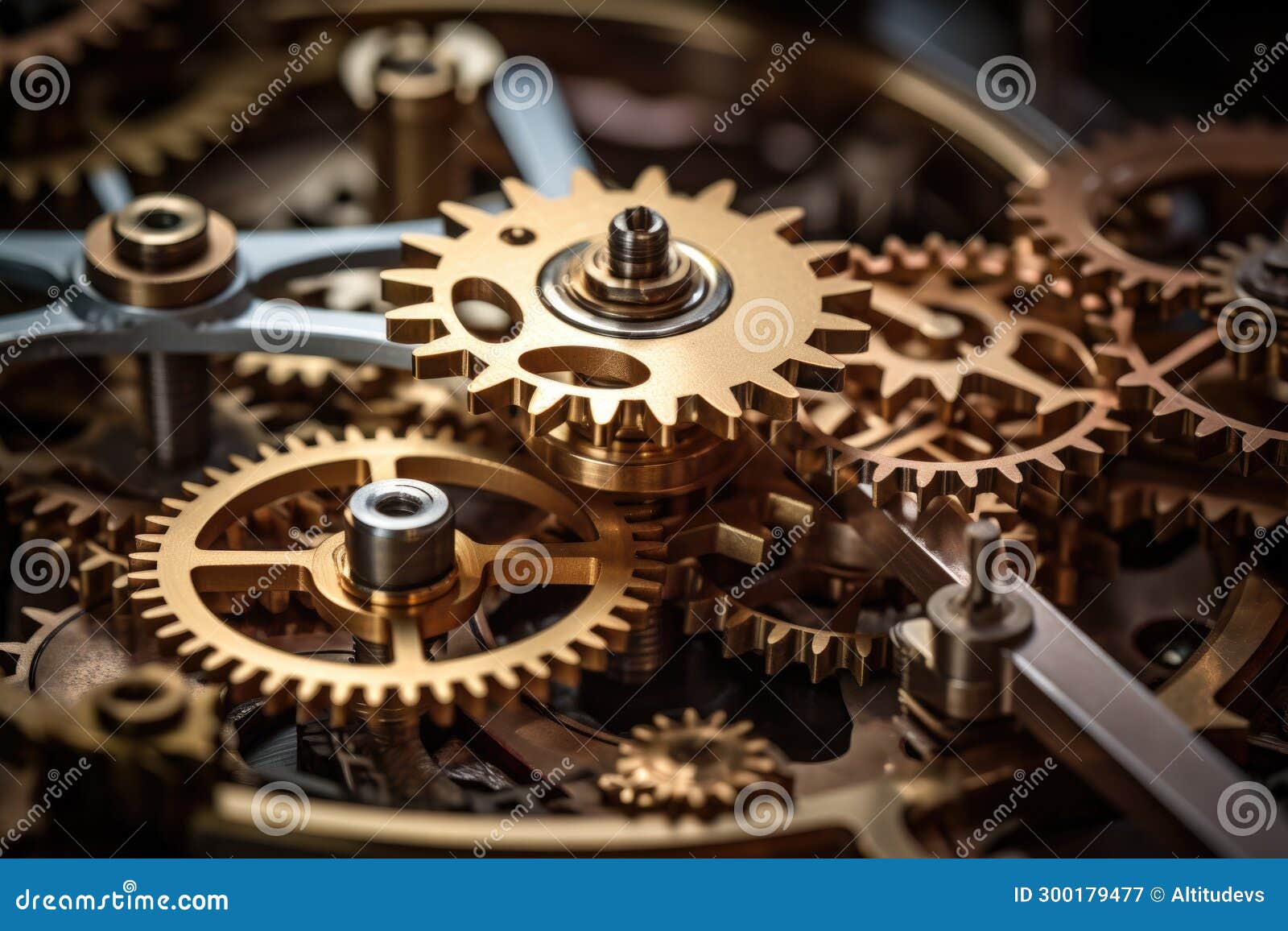 A Detail Shot of Rotating Gears and Cogs in a Machine Stock Image ...