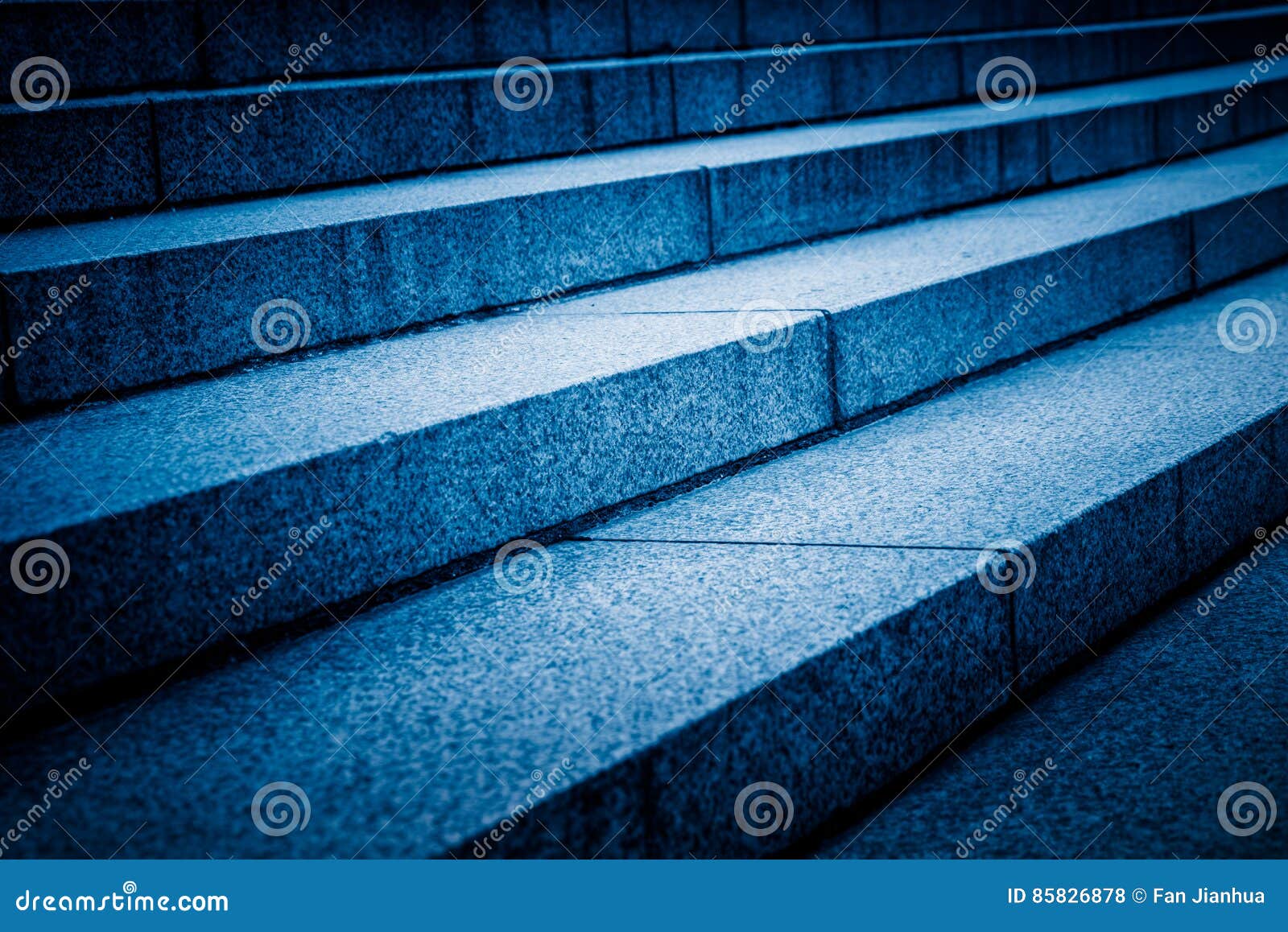Detail Shot of Stairs in Blue Tone Stock Photo - Image of urban ...
