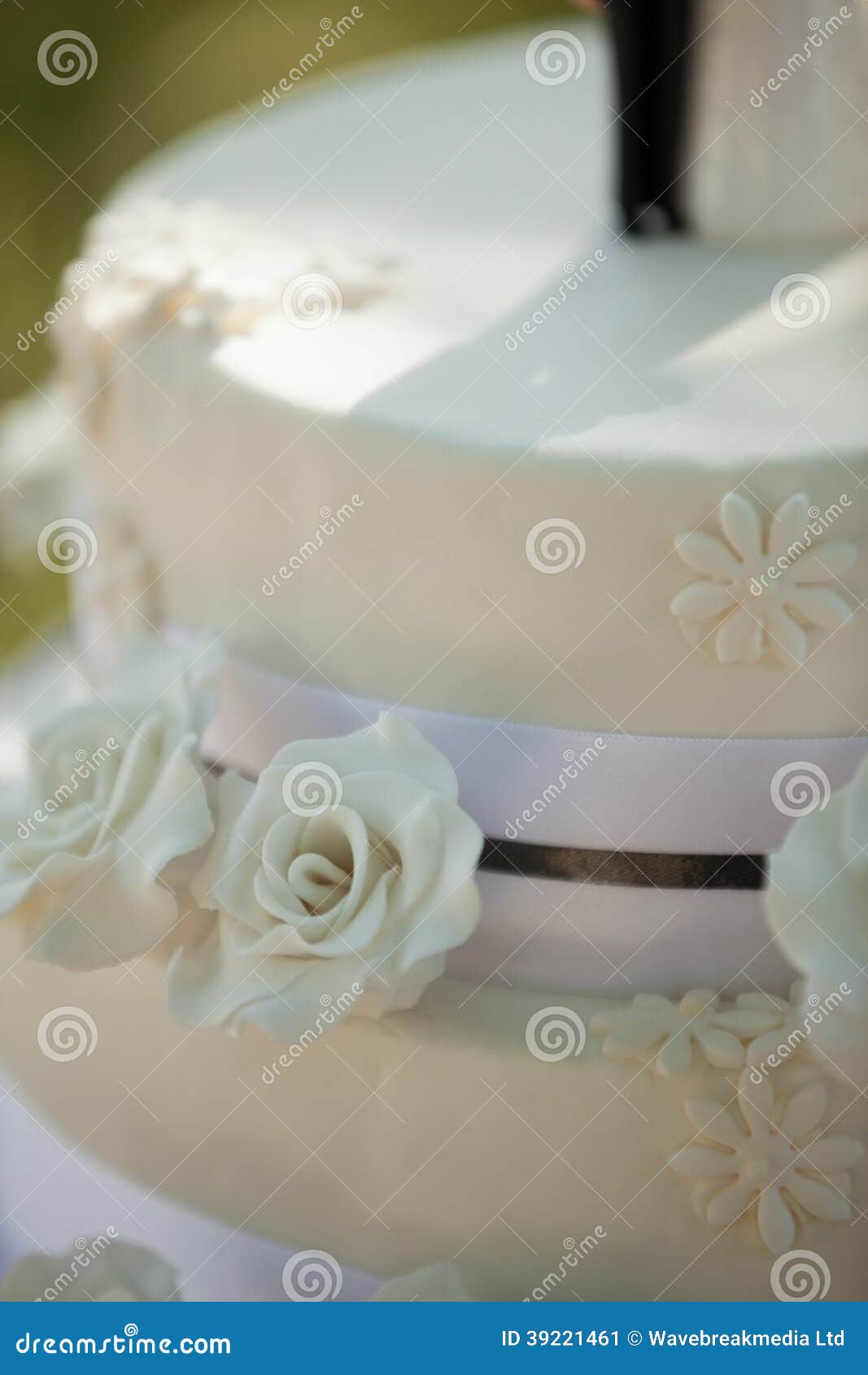 Detail Shot of a Wedding Cake Stock Image - Image of marriage, event ...
