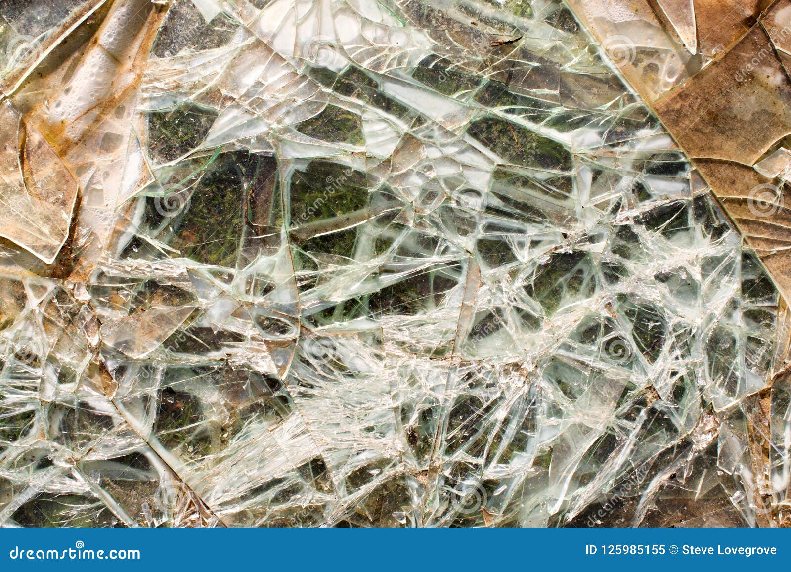 Smashed Motor Vehicle Windscreen Stock Image - Image of texture ...