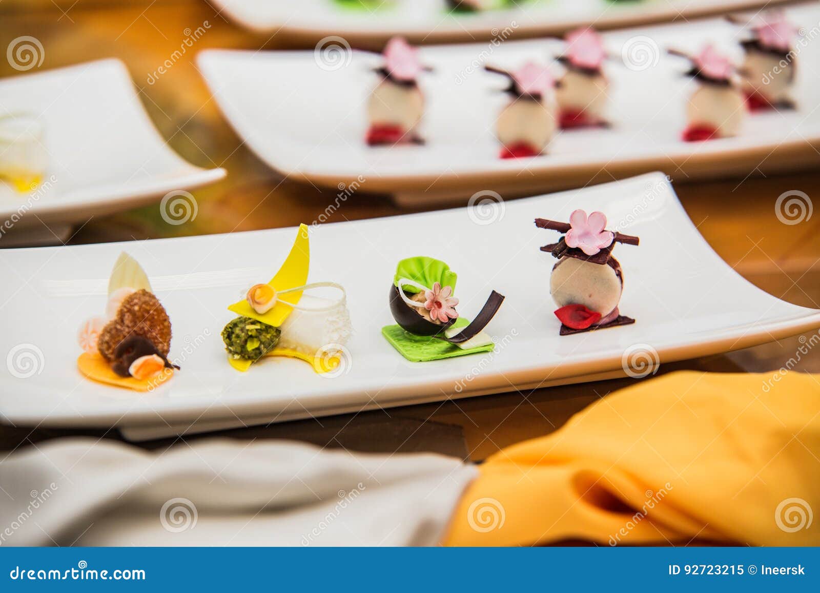 Detail on Special Designe for Food on Plate Stock Image - Image of ...