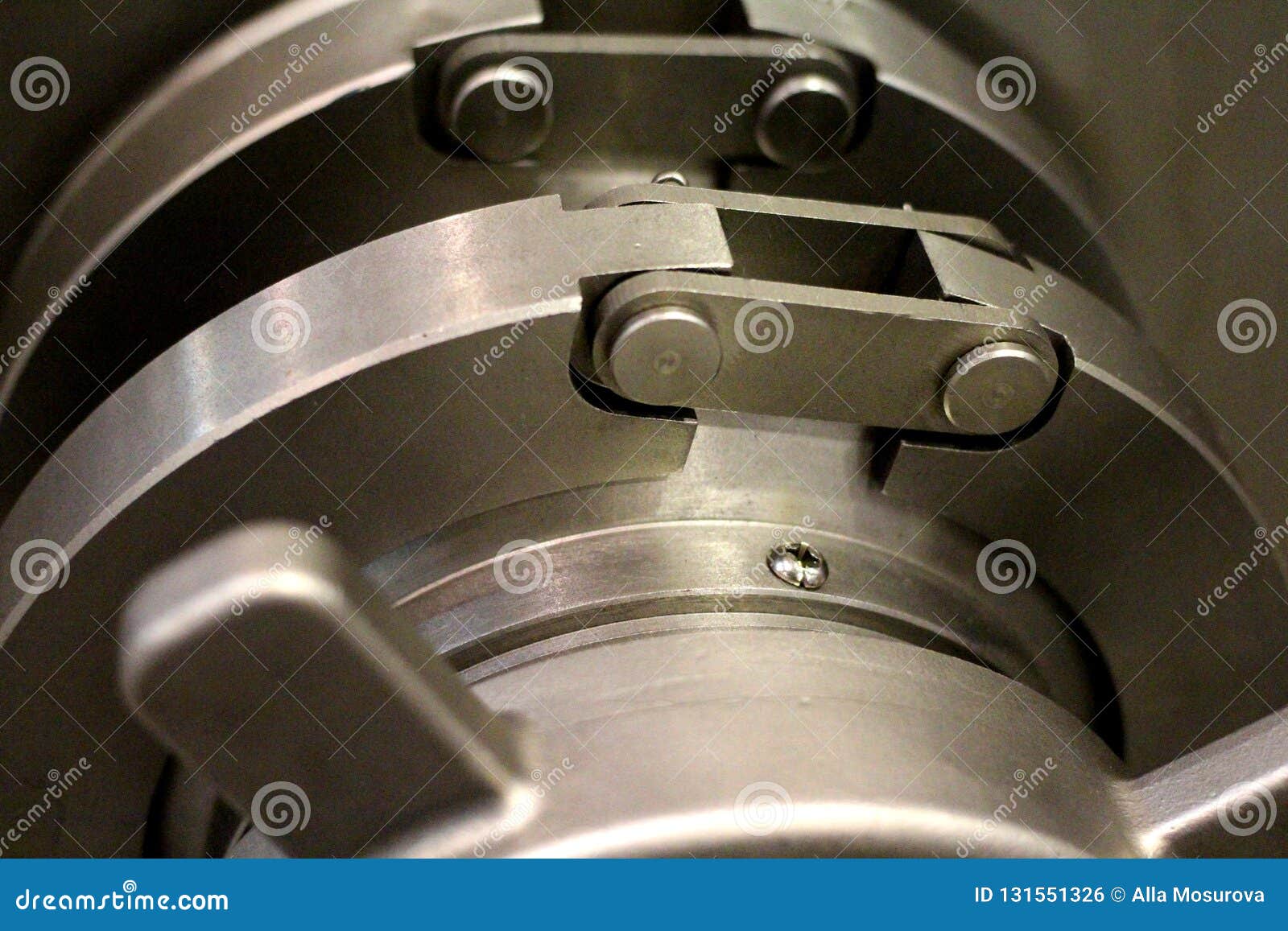 Detail of the Spring Shock Absorber is a Mechanical Element Stock Photo ...