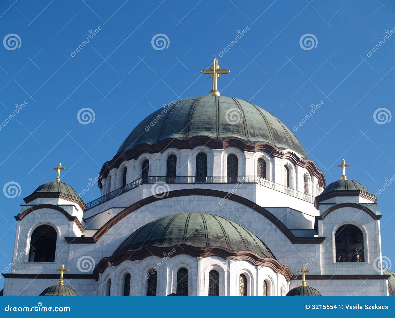 Detail of St. Sava Church stock photo. Image of architecture - 3215554