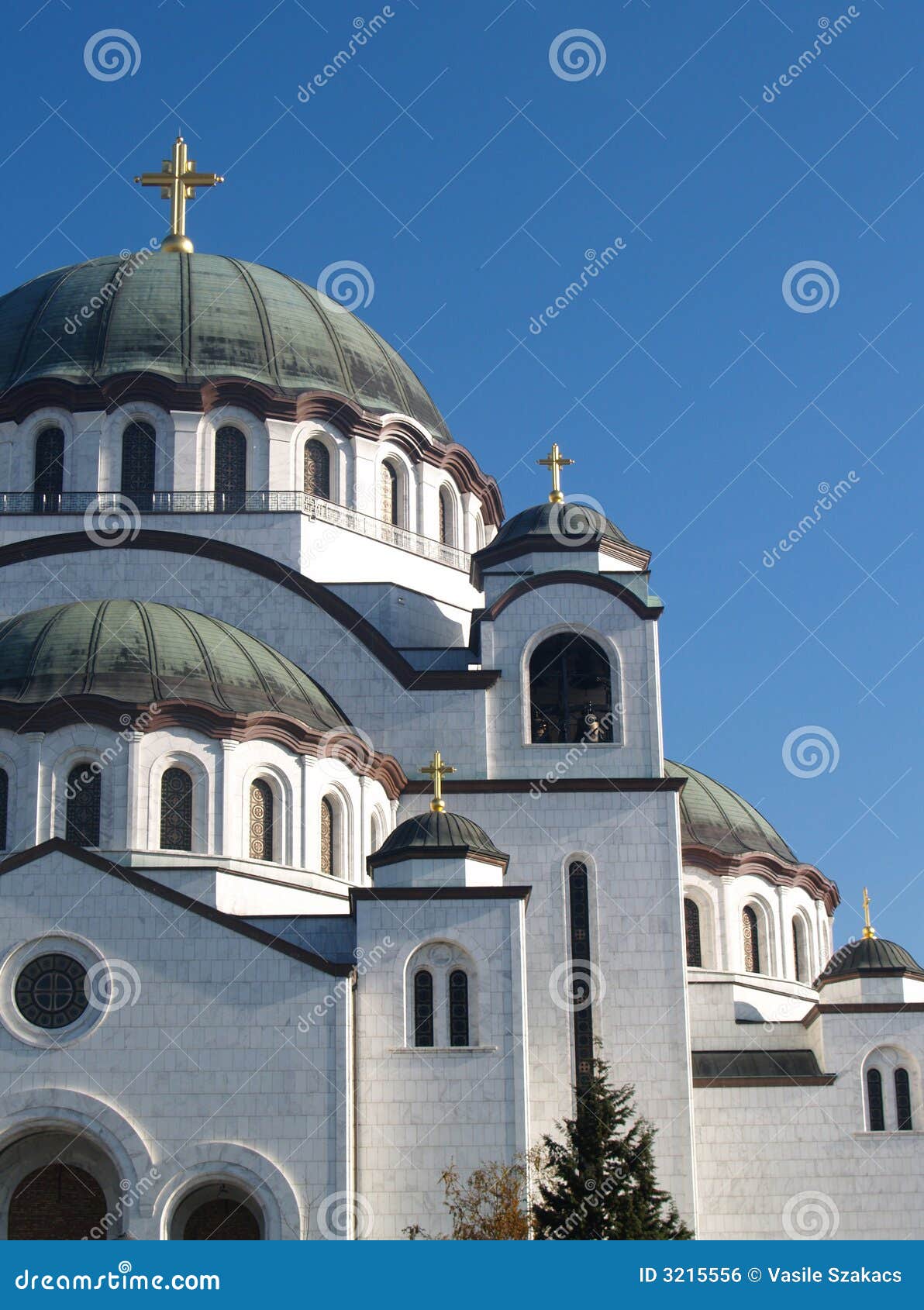 Detail of St. Sava Church stock photo. Image of building - 3215556