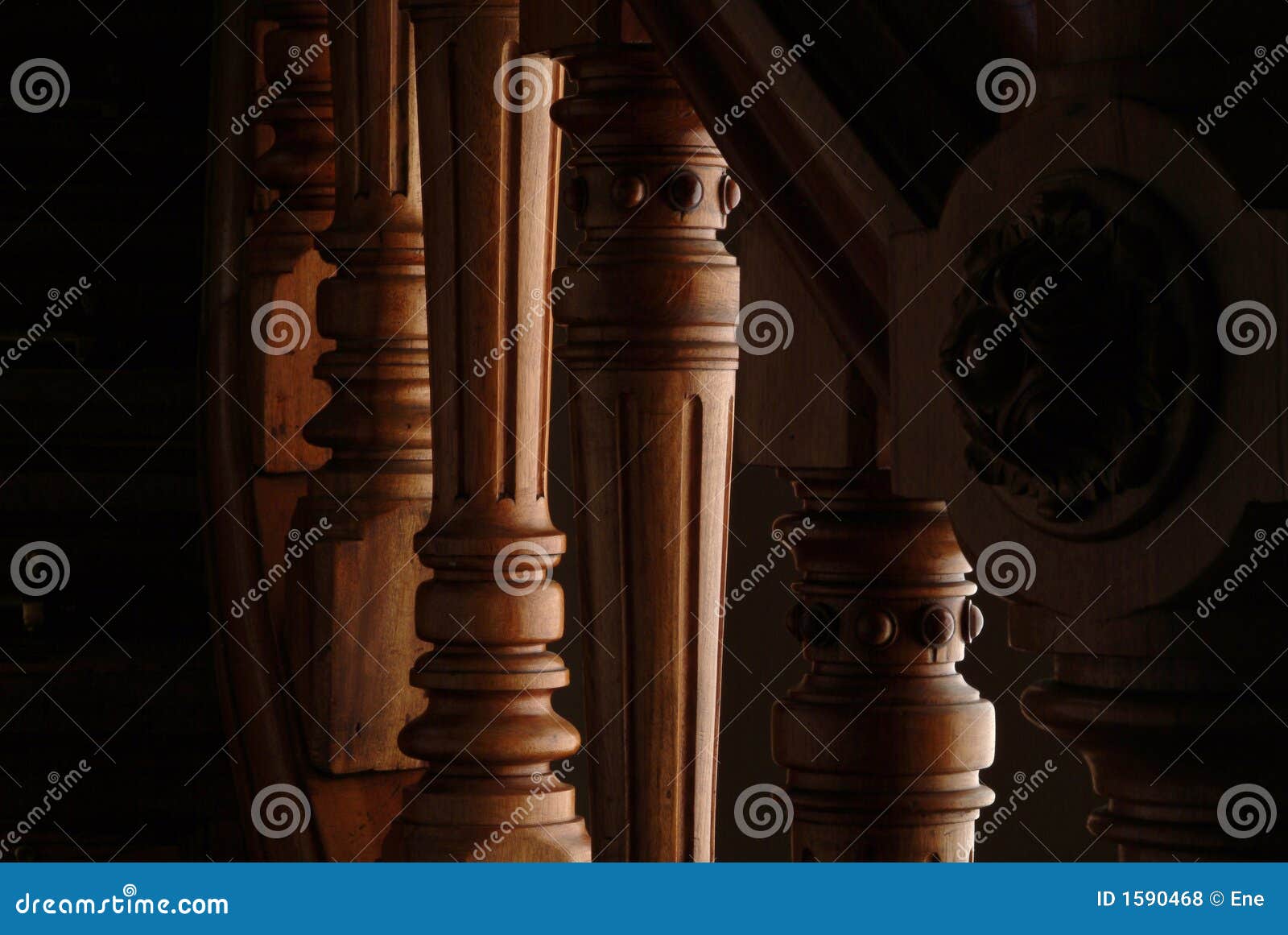 Detail of a stairs handle stock photo. Image of building - 1590468