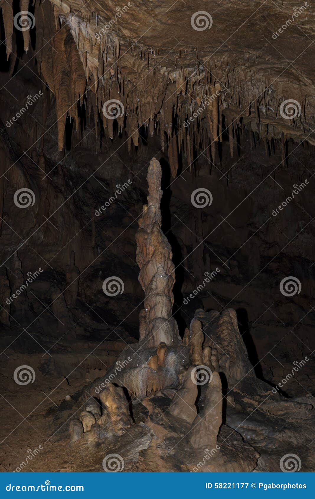 Detail of Stalactite in Aggtelek Cave Stock Image - Image of rock ...