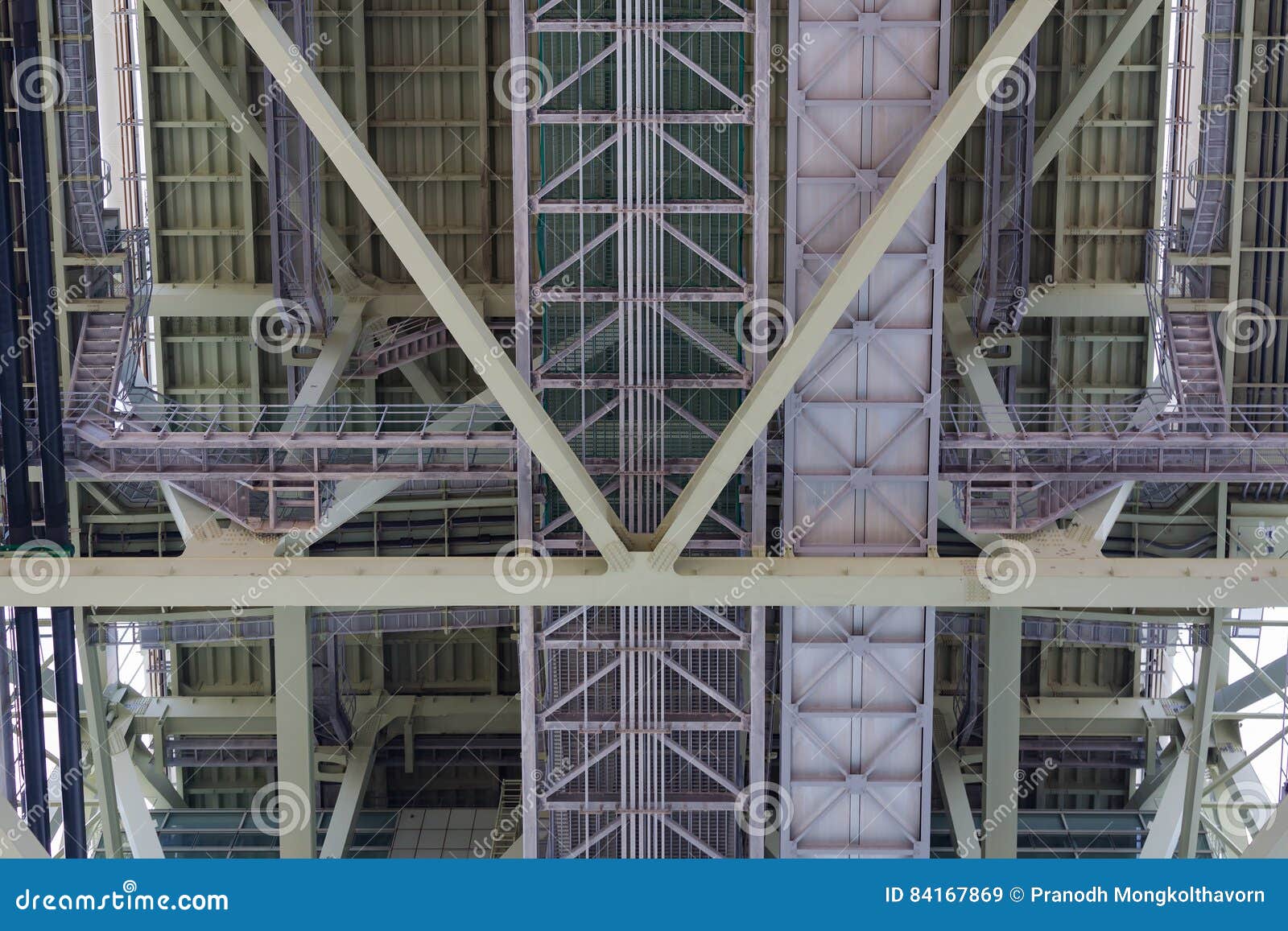 Detail of Steel Under the Bridge Stock Image - Image of outdoor, city ...
