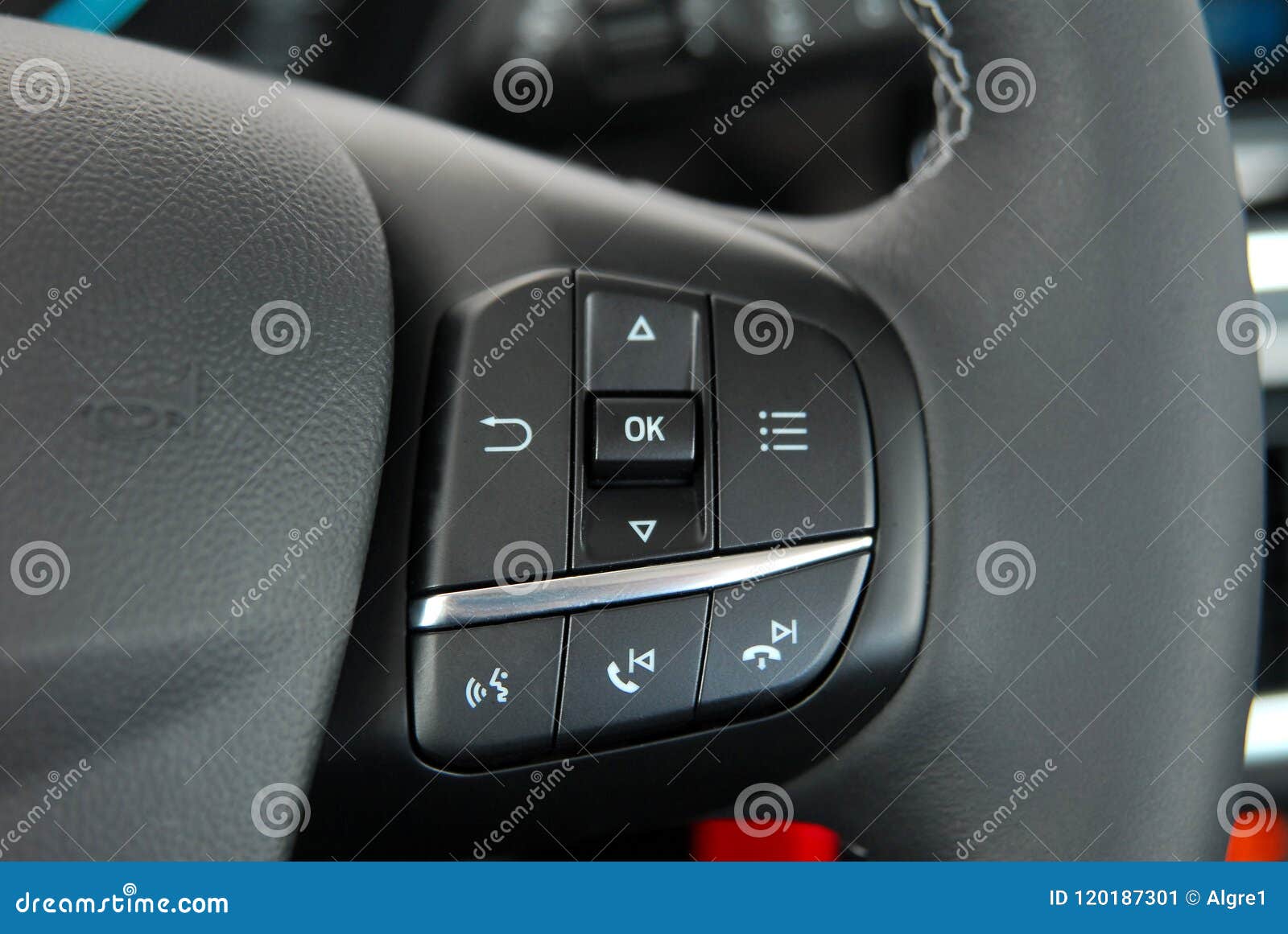 Steering wheel button stock image. Image of multifunctional - 120187301