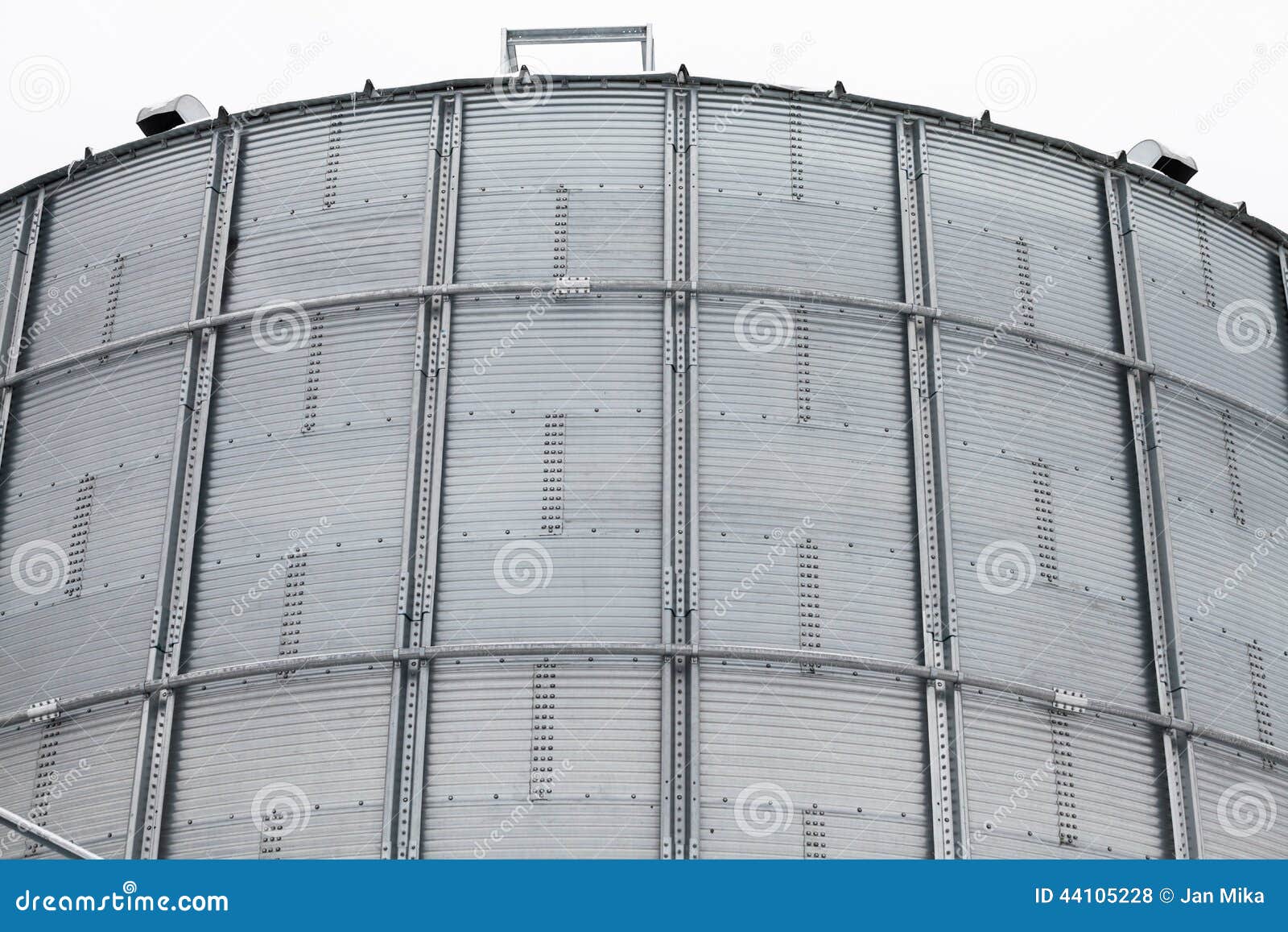 Detail of Storage Grain Silo Stock Photo - Image of industrial, outdoor ...