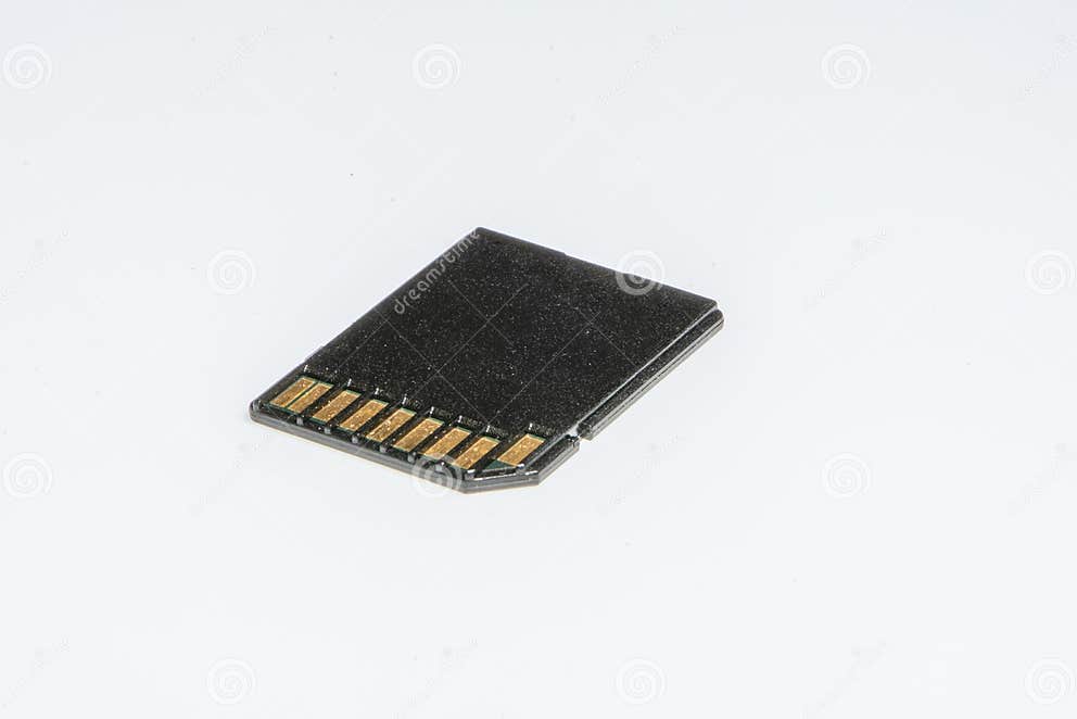 Detail of a Storage Memory, Visible Electrical Contacts Stock Image ...