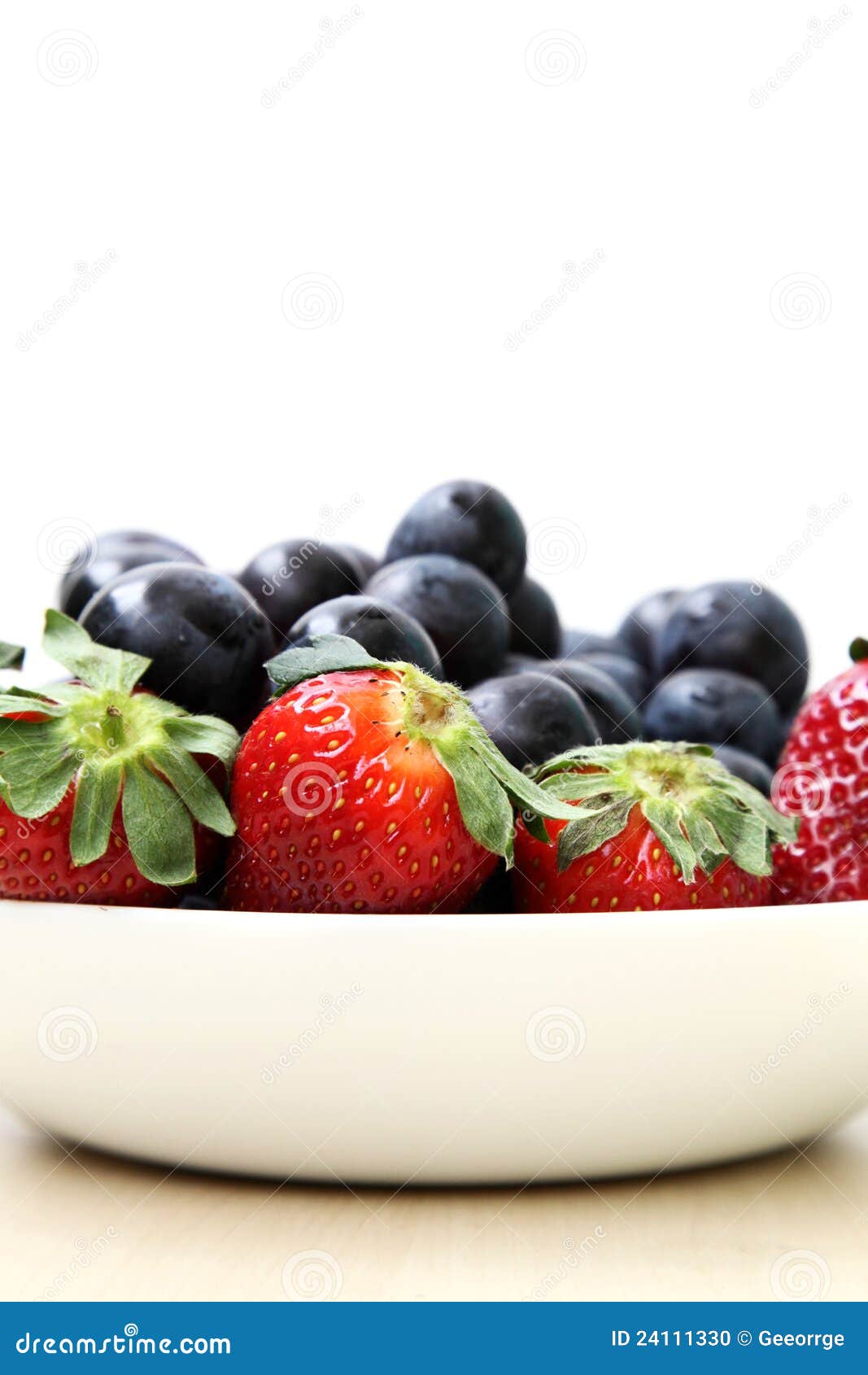 Detail with Strawberry and Grape Stock Photo - Image of color ...