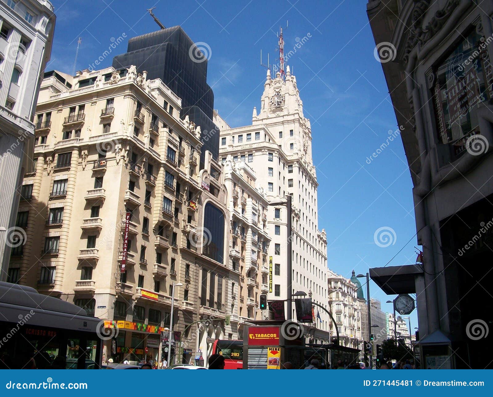 Detail of a Street in Downtown Madrid Editorial Photo - Image of street ...