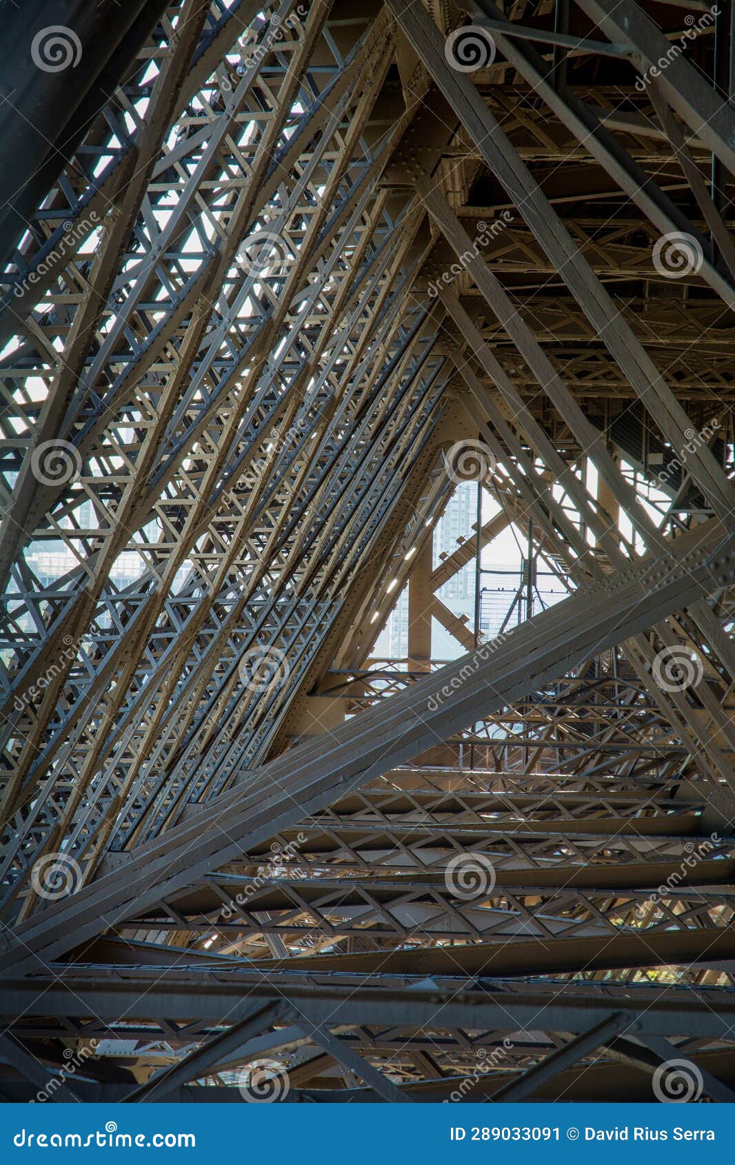 Detail of the Structure of the Eiffel Tower Stock Image - Image of ...