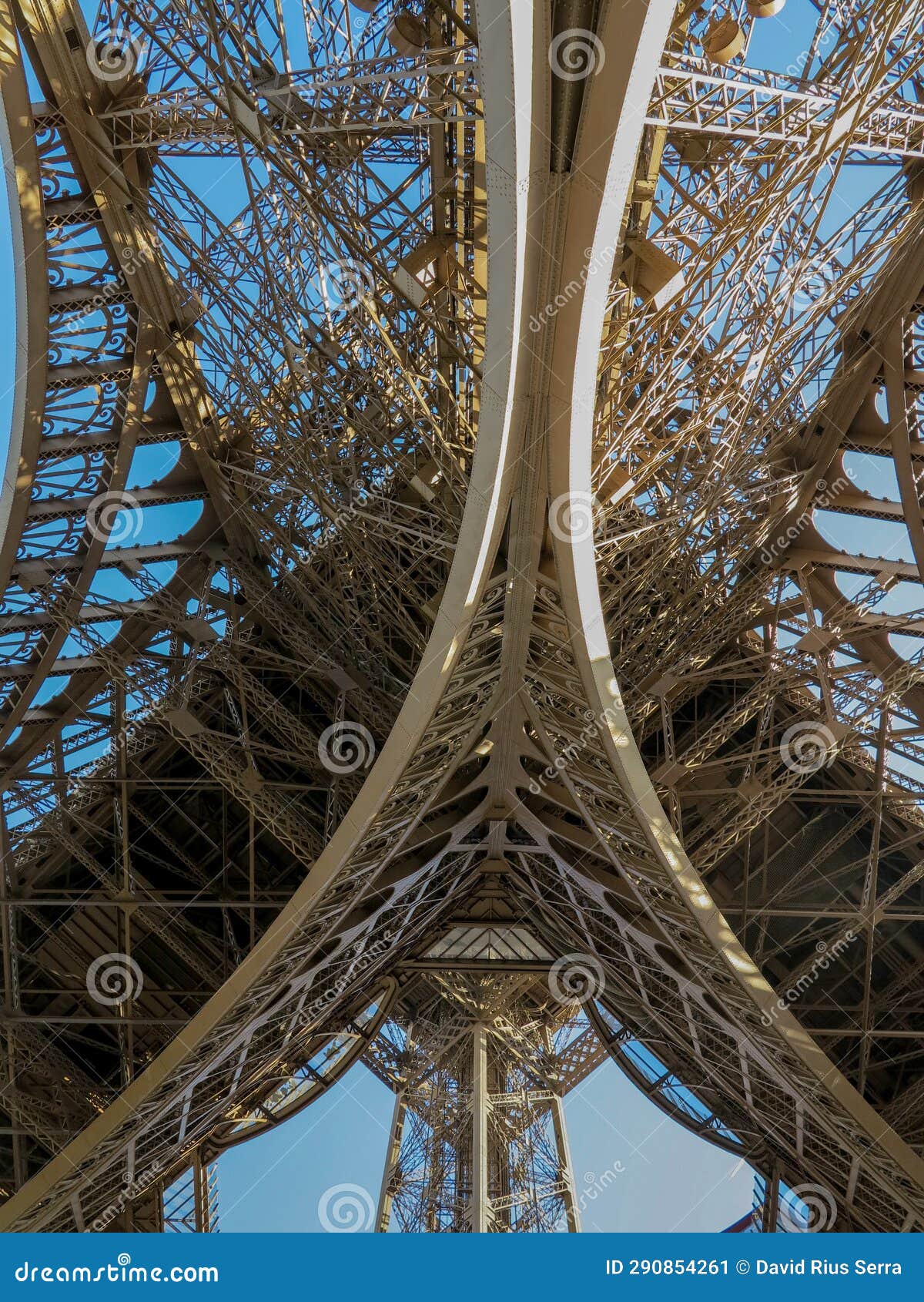 Detail of the Structure of the Eiffel Tower Stock Image - Image of ...