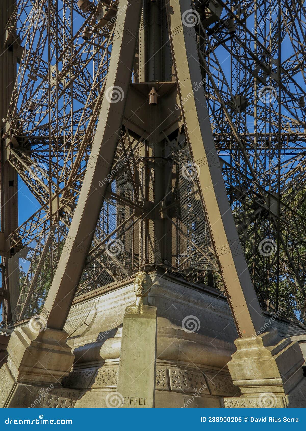 Detail of the Structure of the Eiffel Tower Stock Photo - Image of ...