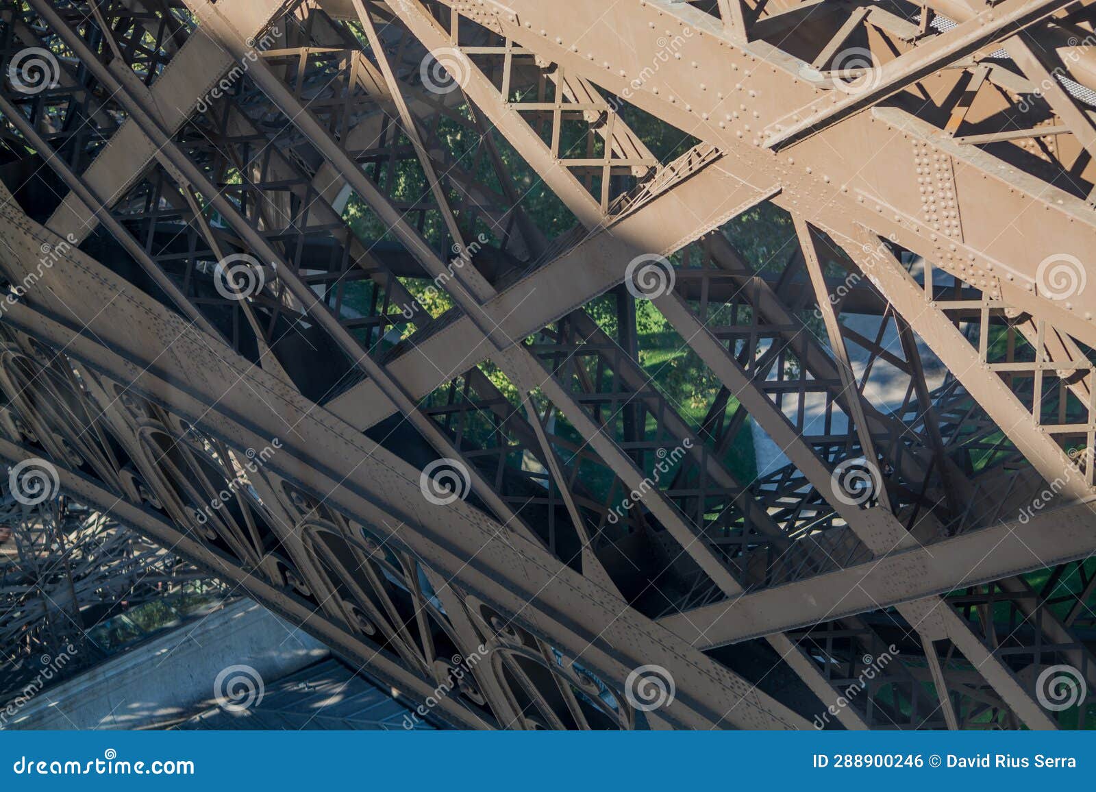 Detail of the Structure of the Eiffel Tower Stock Photo - Image of ...