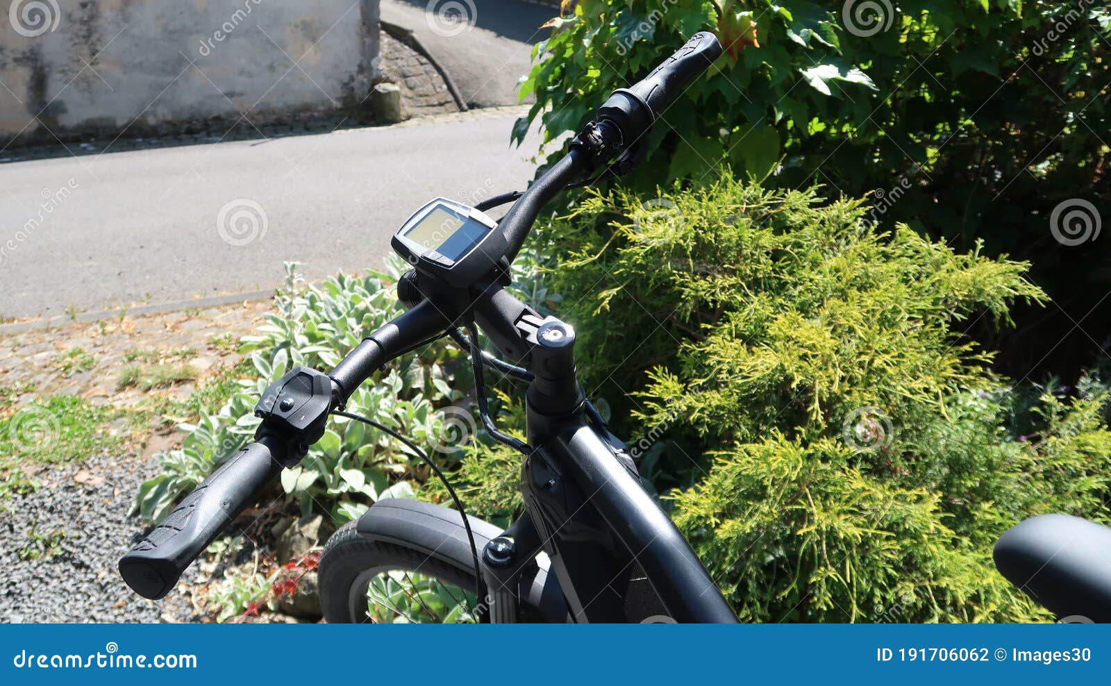Detail of Stylish Matte Black E-bike Front Stock Photo - Image of ...