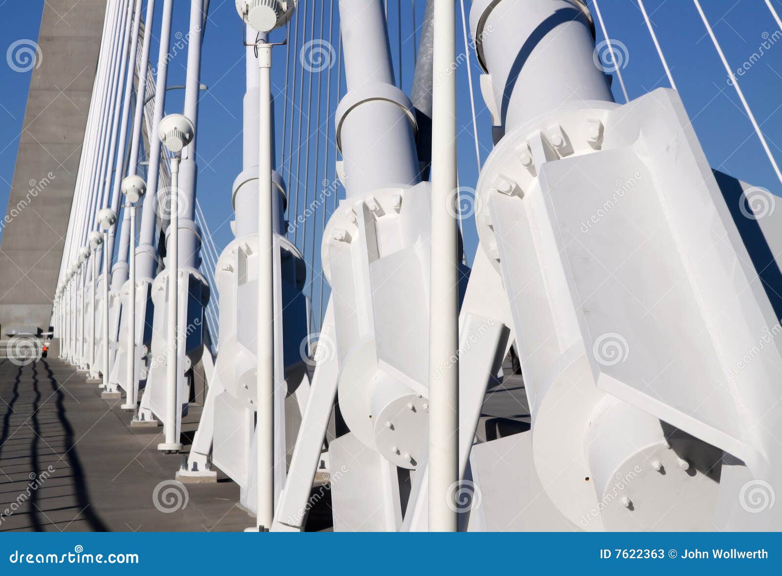 Detail of Suspension Bridge and Walkway Stock Image - Image of ...