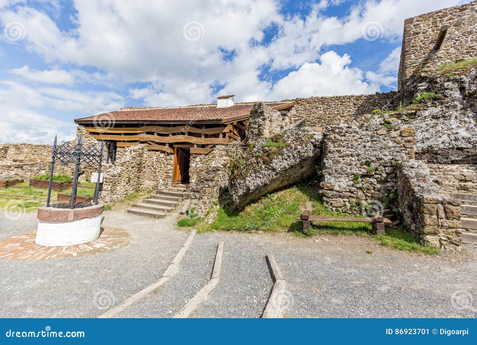 Detail from the Szigliget Castle in Hungary Stock Image - Image of ...