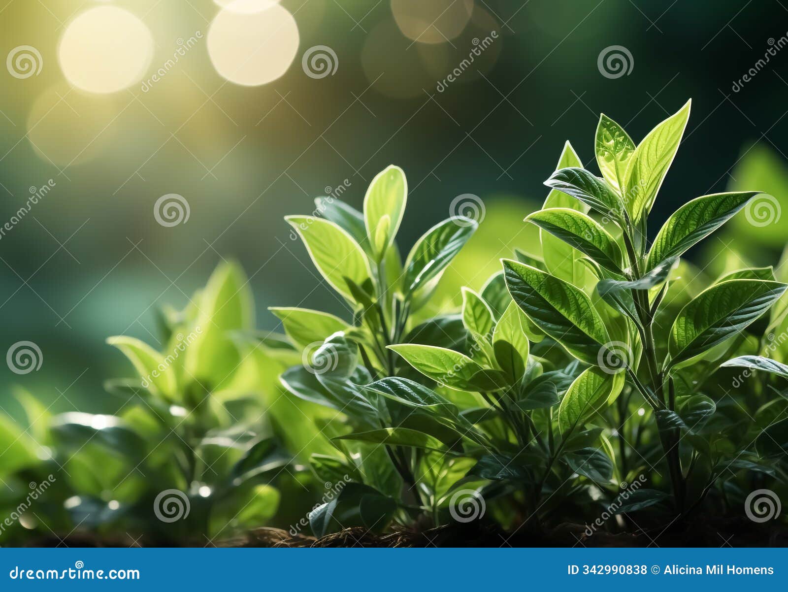 Detail of Tall Green Tree Canopy in Spring, Vibrant Color Stock ...