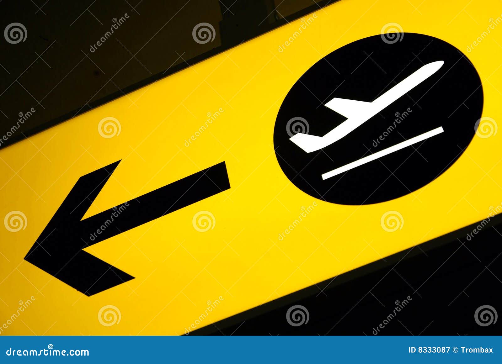 Detail of a Terminal Sign in an Airport Stock Image - Image of airport ...