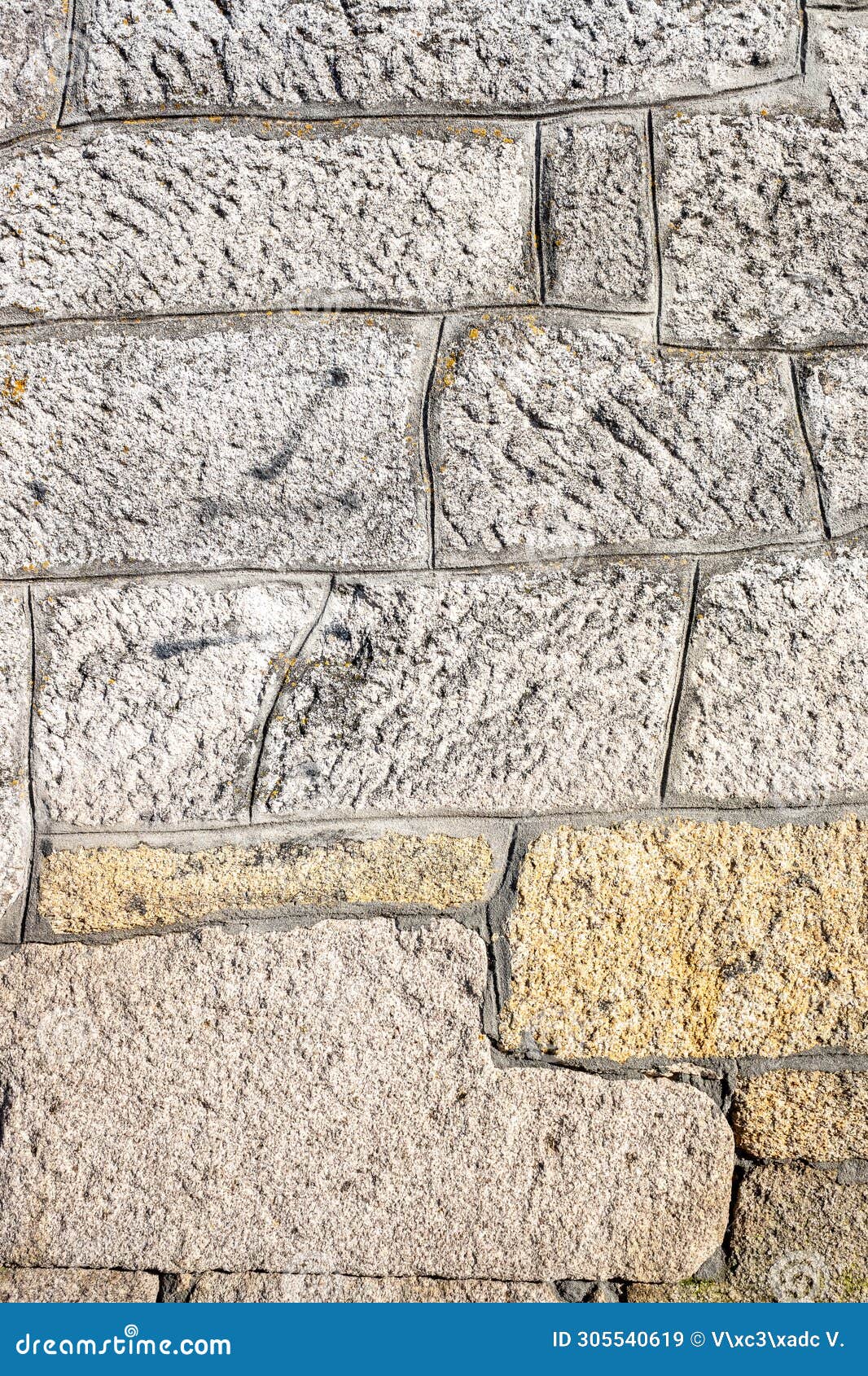 Detail of the Texture of an Irregular Granite Masonry Wall for ...
