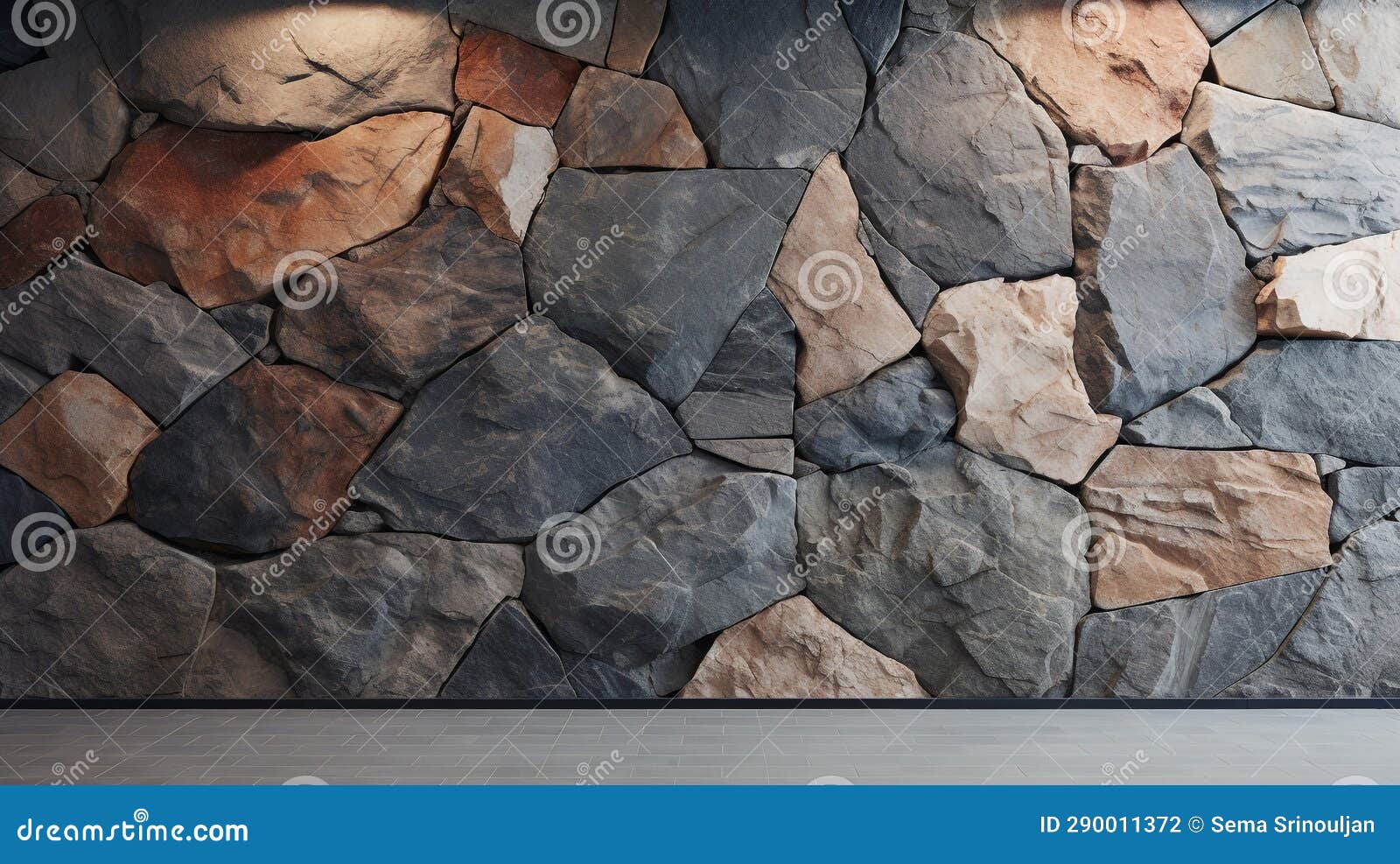 Detail and Texture of a Stone Wall Stock Illustration - Illustration of ...