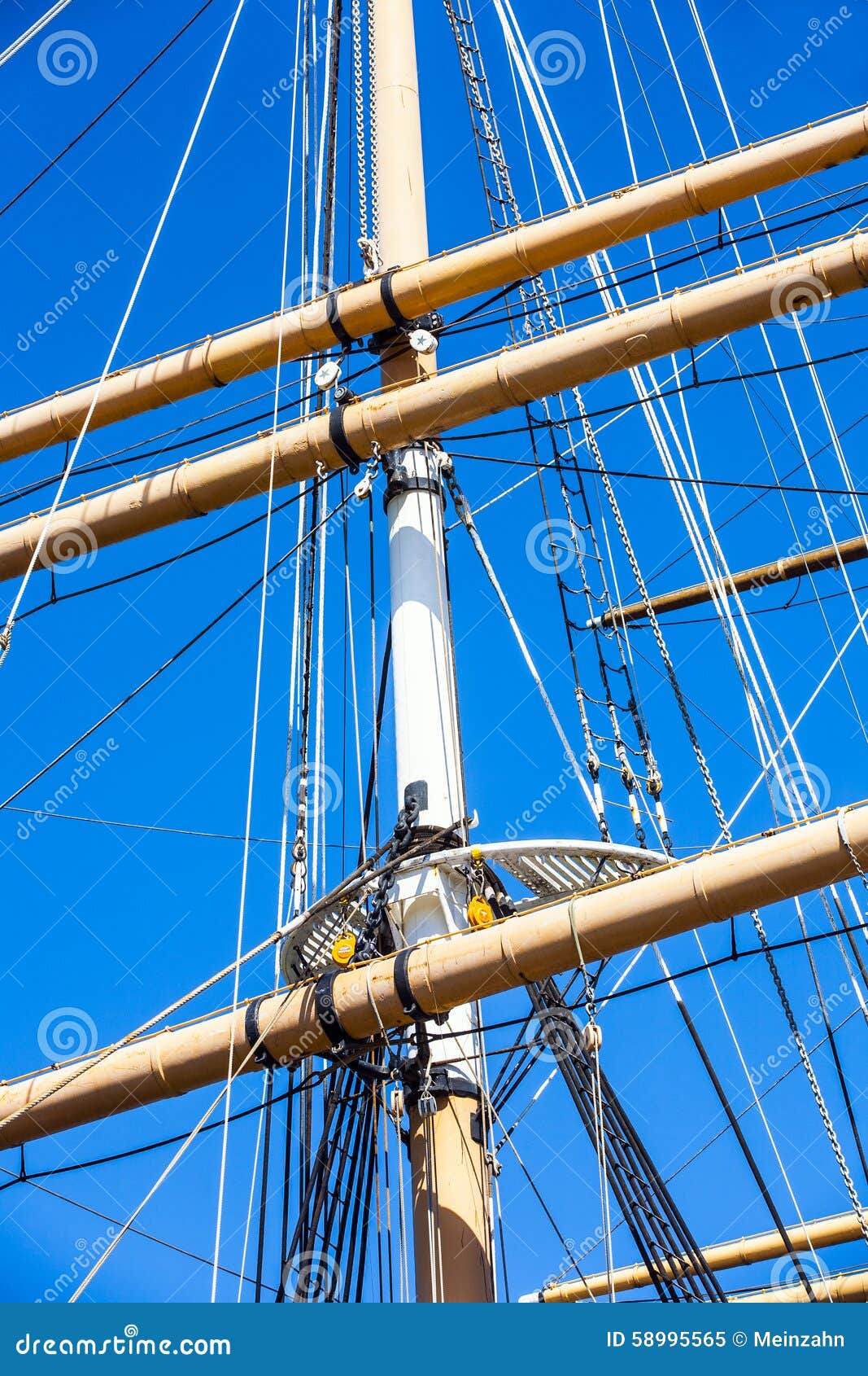 Detail of the Three -master in San Francisco Stock Image - Image of ...