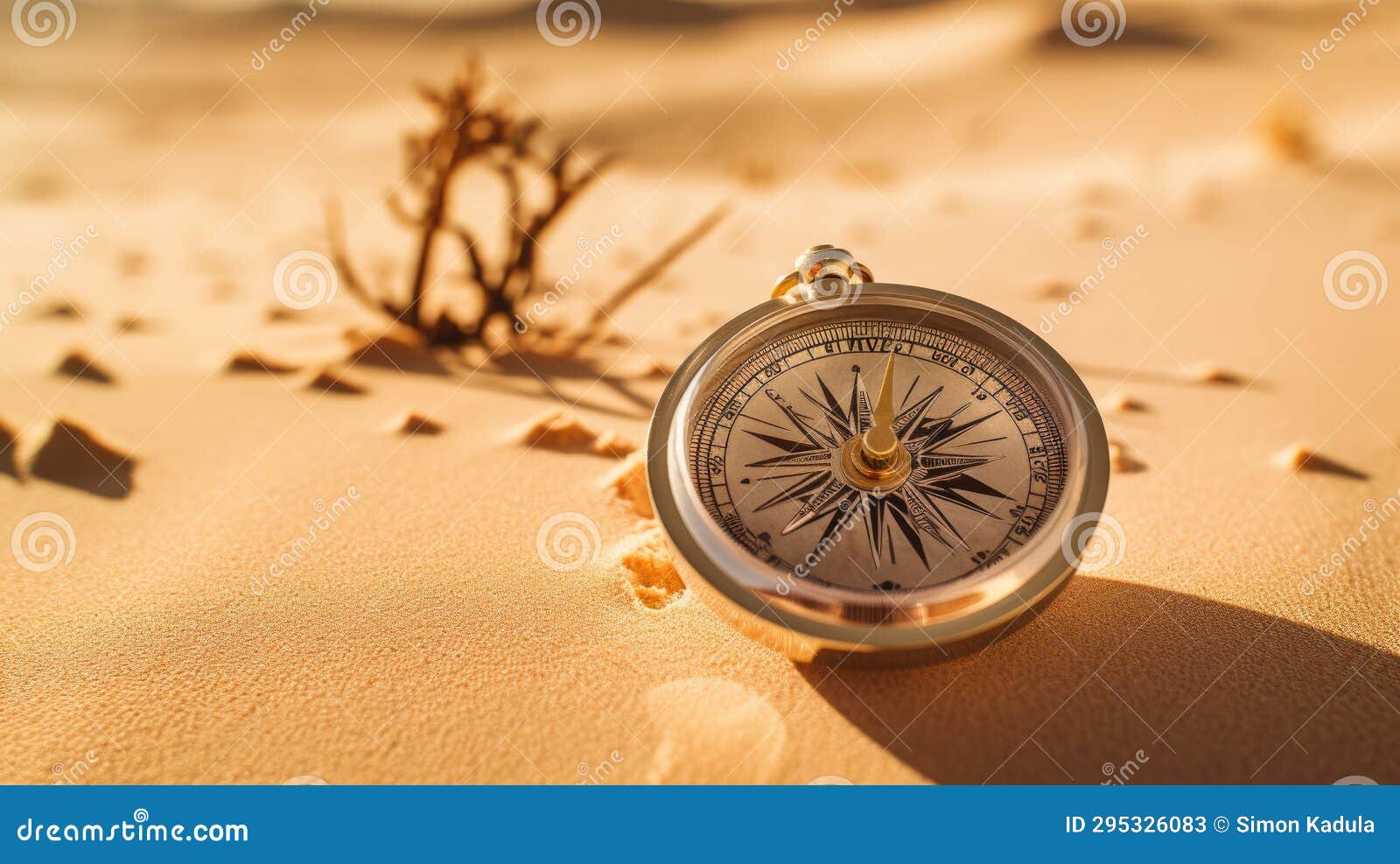 Detail To a Compass in the Desert, an Instrument Containing a ...