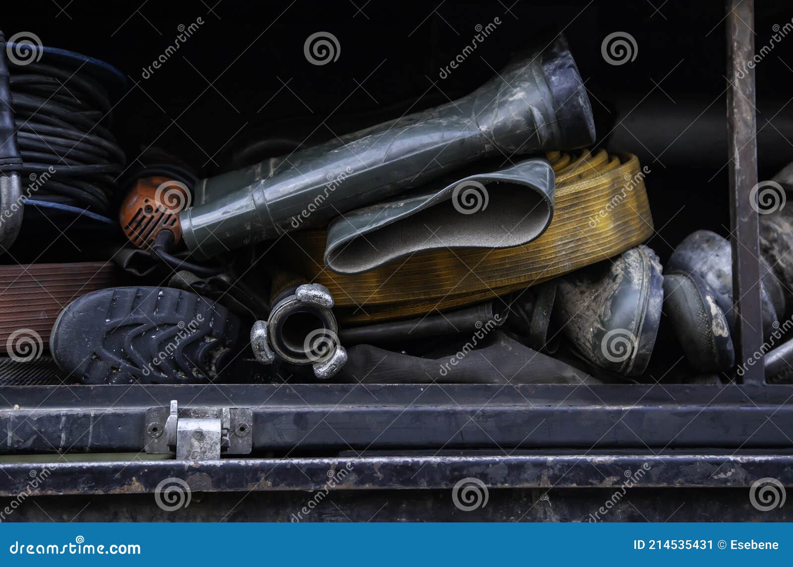 Fire brigade tools stock image. Image of help, departmentquot - 214535431