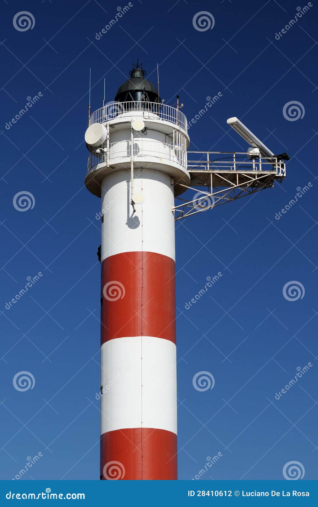 Detail of the Top of a Lighthouse Stock Photo - Image of dramatic ...