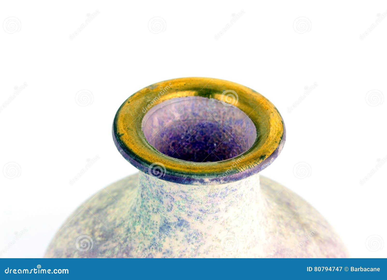 Detail of the Top View of the Fashioned Ceramic Jar Stock Image - Image ...