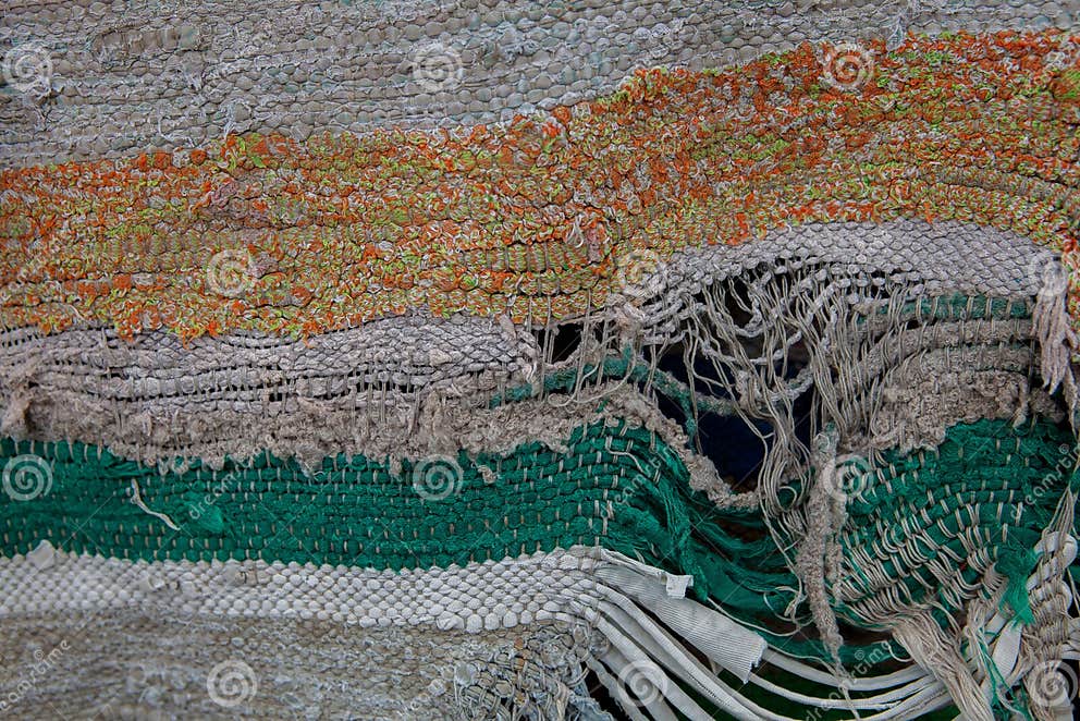 Detail of Torn Rag, Front View Background or Texture Stock Image ...