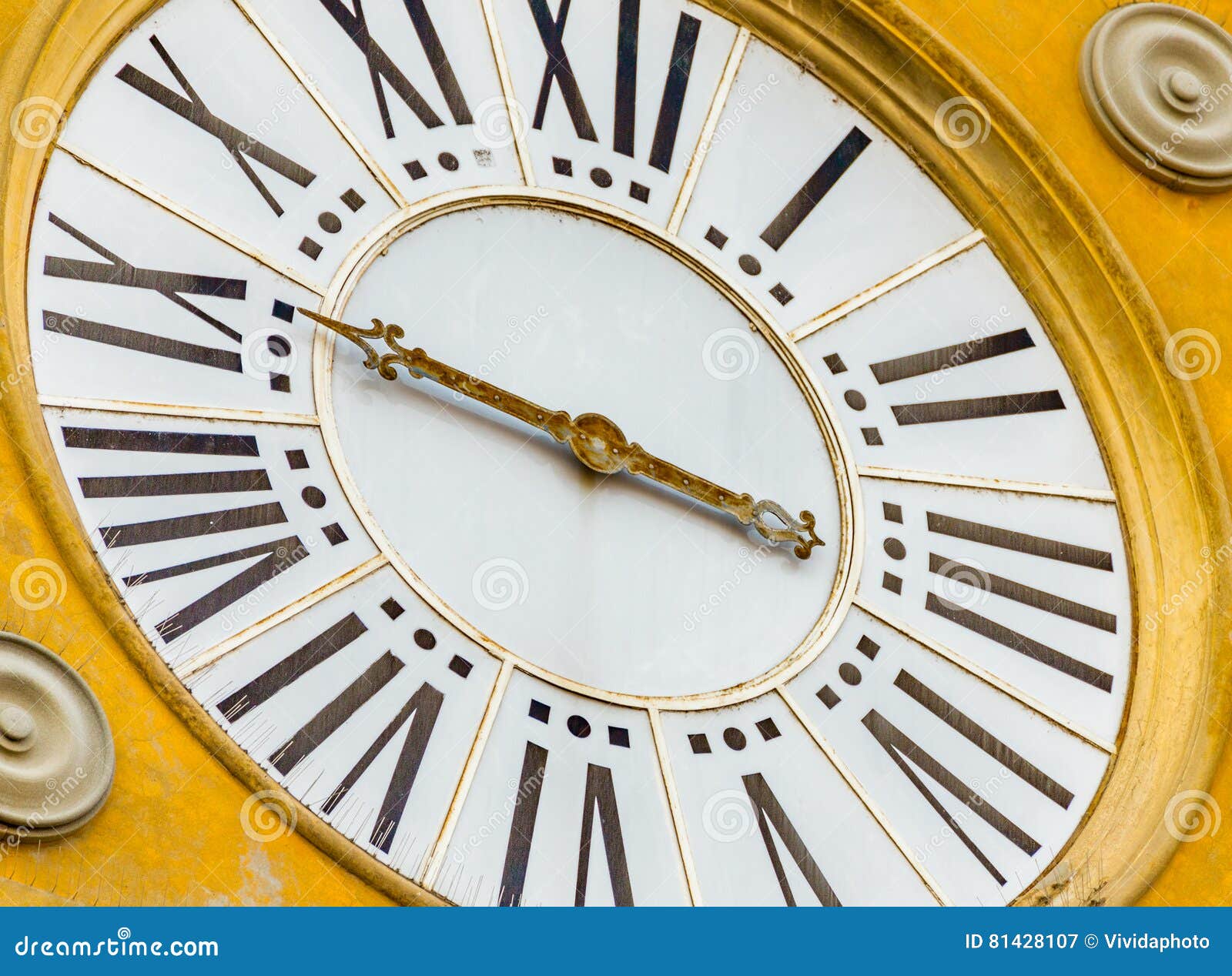 Town hall clock stock image. Image of detail, romagna - 81428107