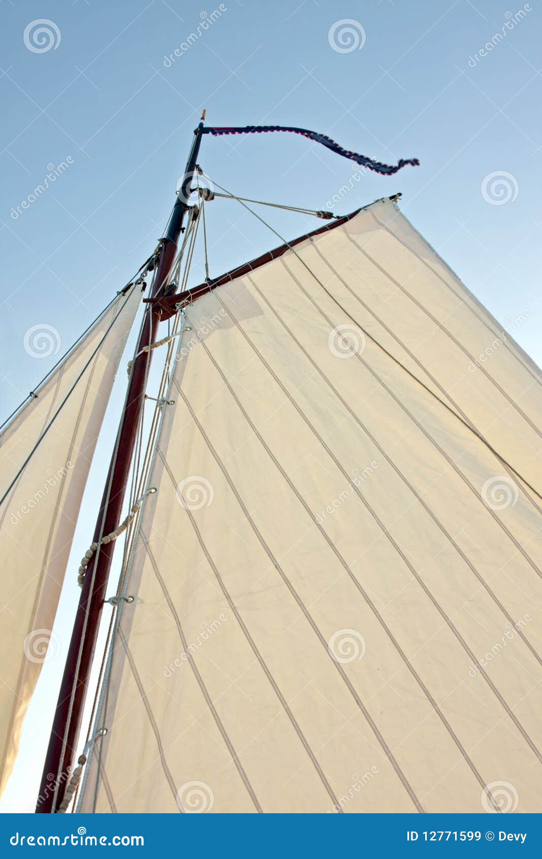 Detail from a Traditional Sail Stock Image - Image of traditional, sail ...
