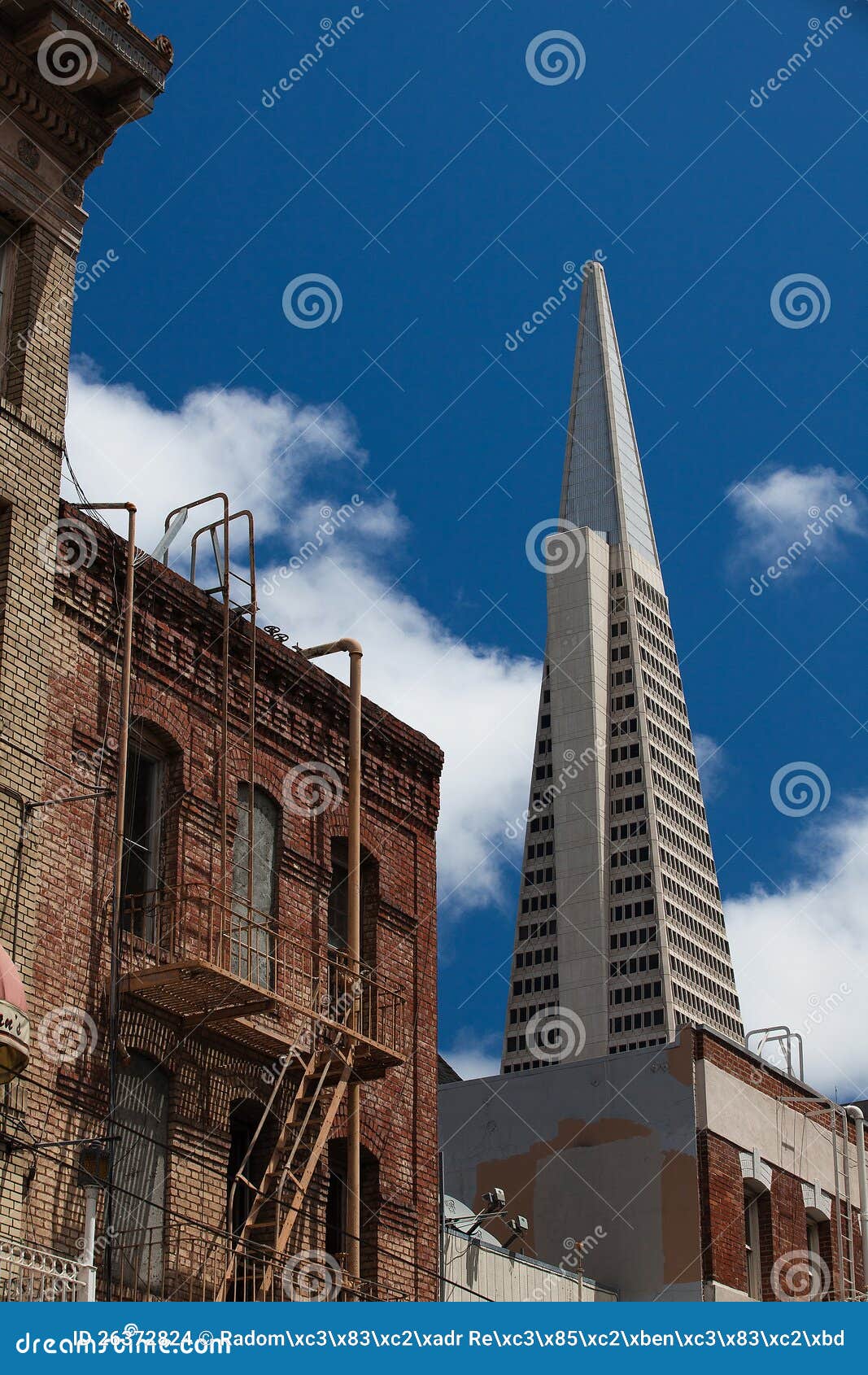 Detail of Transamerica Building Editorial Stock Image - Image of trans ...