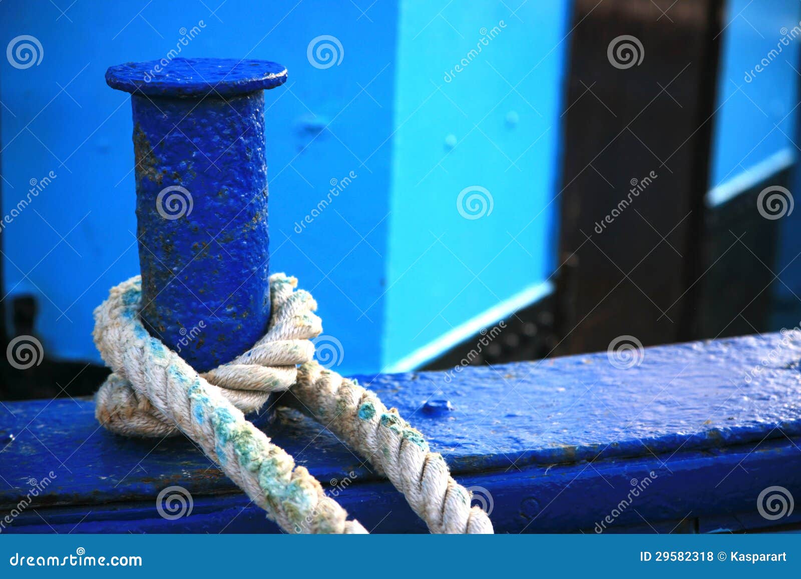 Detail of a Trawler with Rope Stock Photo - Image of ship, rigging ...