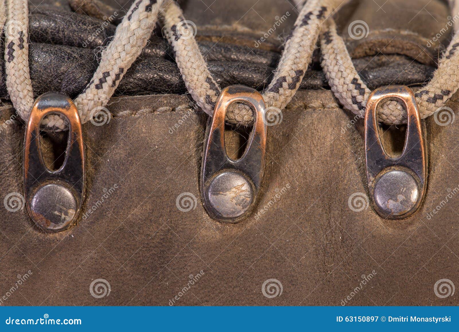 Detail of Trekking Shoes Hook and Loop. Stock Image - Image of activity ...