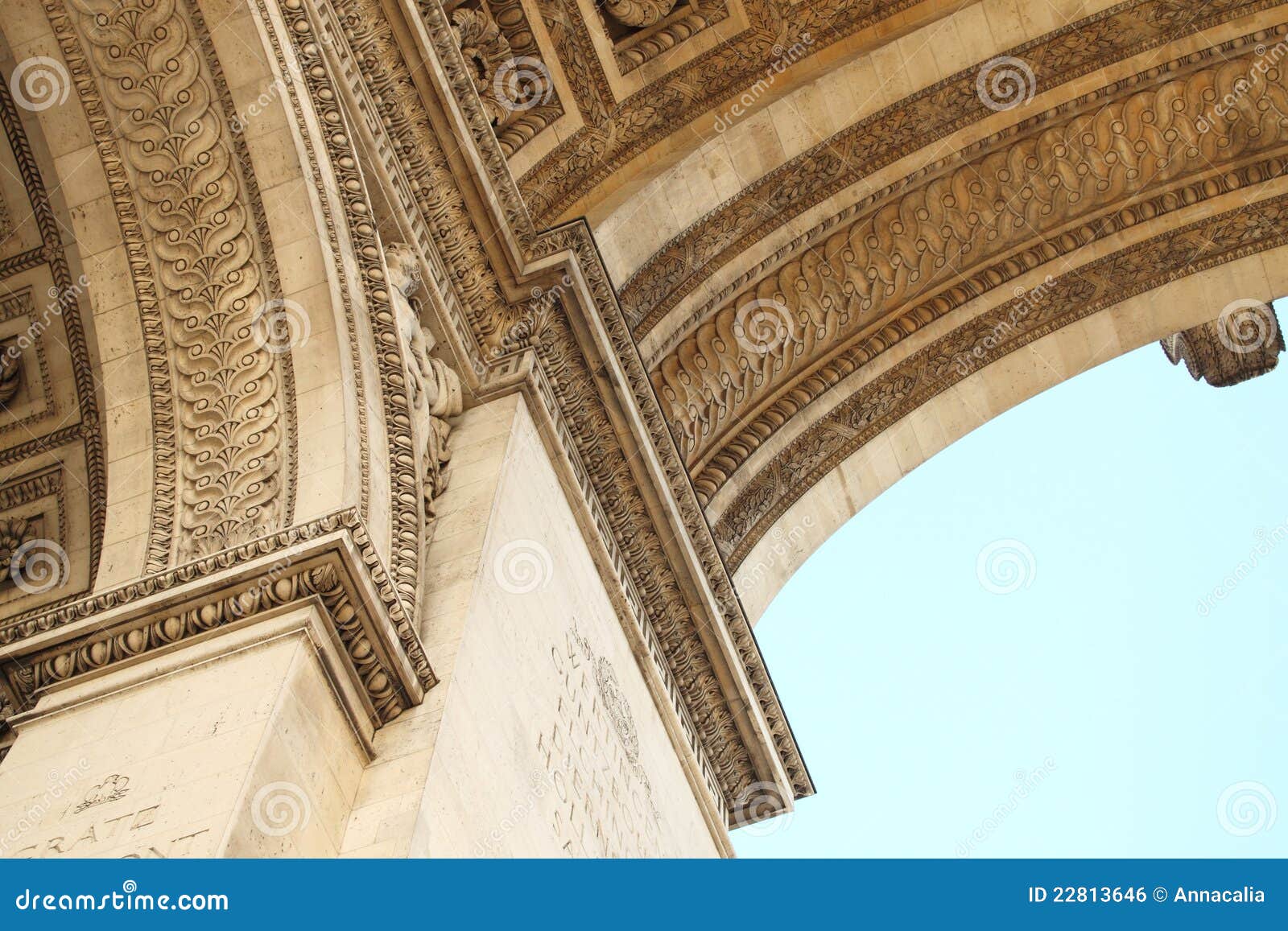 Detail of the triumphe arc stock photo. Image of saverio - 22813646