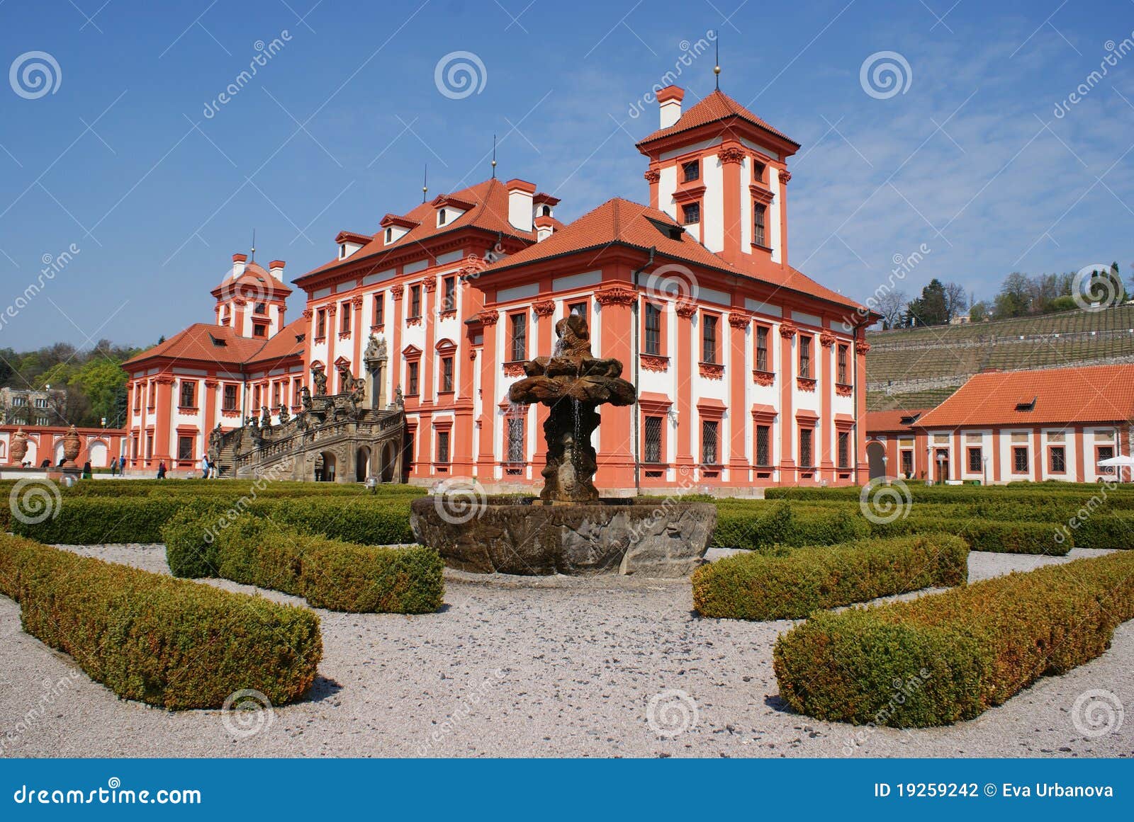 Detail of Troja Castle in Prague Stock Photo - Image of garden ...